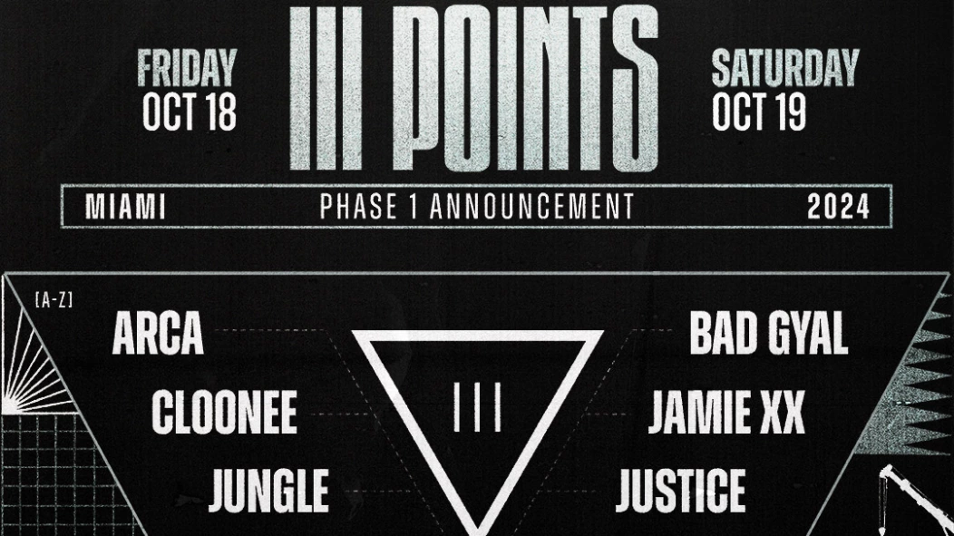 III Points initial lineup (Arca, Justice, Jamie xx, Bad Gyal, Toro y ...
