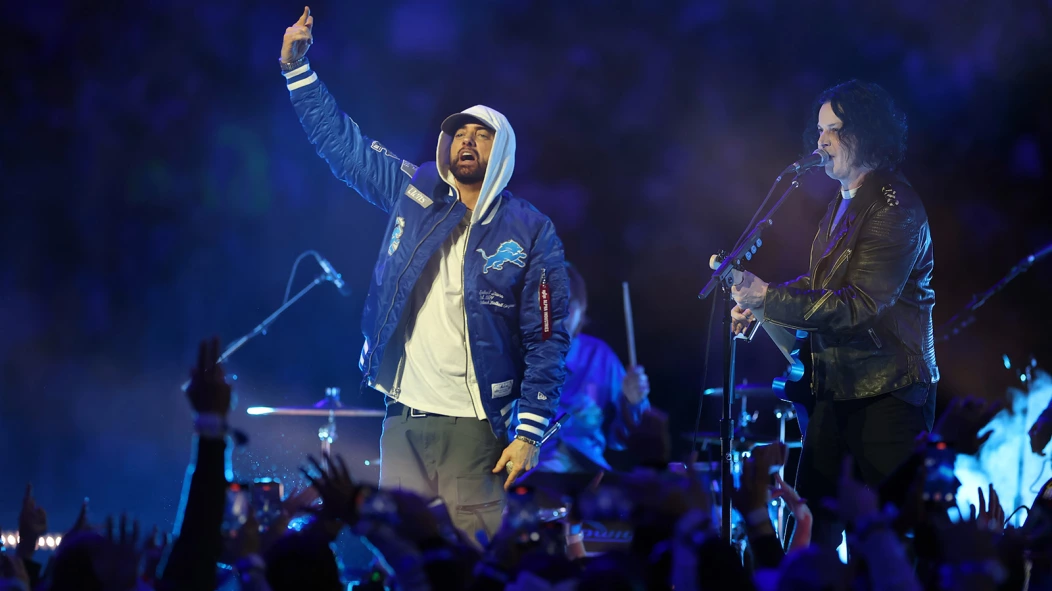 Watch Jack White bring out Eminem during Detroit Lions Thanksgiving ...