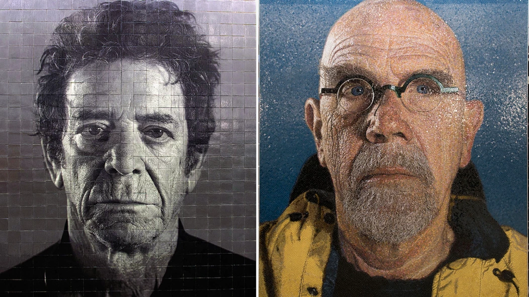Chuck Close portraits of Lou Reed, Philip Glass & more featured on NYC ...