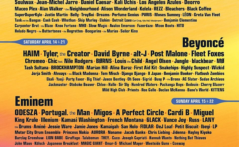 Coachella 2018 Lineup Announced