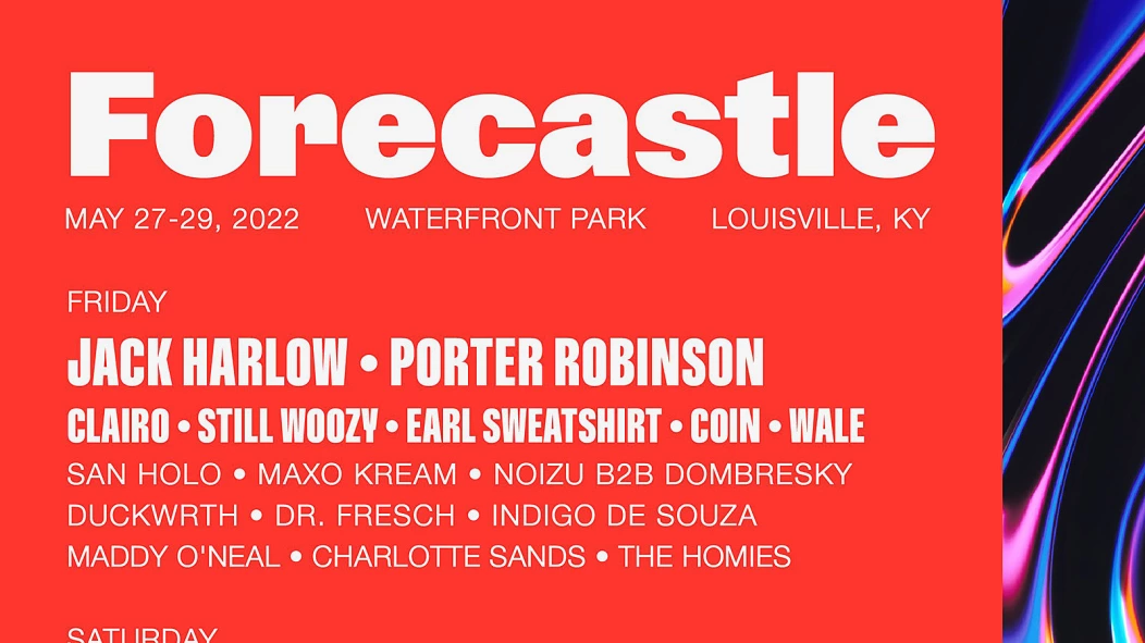 Forecastle 2022 lineup (Tyler the Creator, Tame Impala, Phoebe Bridgers ...