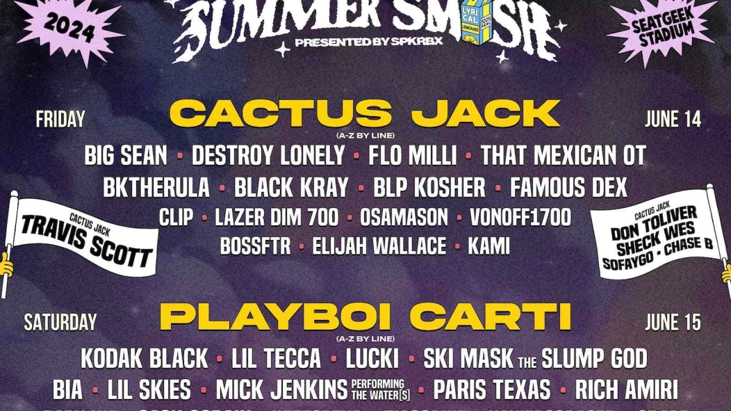 Summer Smash 2024 lineup (Travis Scott's Catcus Jack, Chief Keef ...