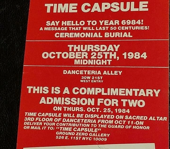 bomb-shaped time capsule from '80s NYC club Danceteria unearthed ...