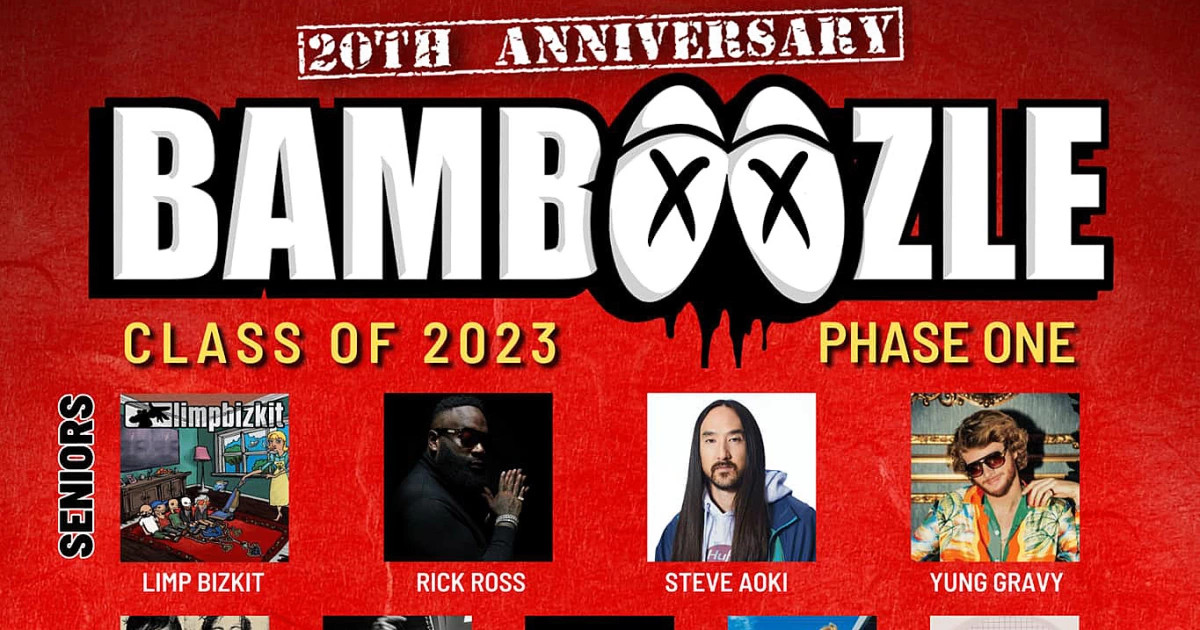 Bamboozle initial 2023 lineup (Limp Bizkit, Rick Ross, Steve Aoki ...