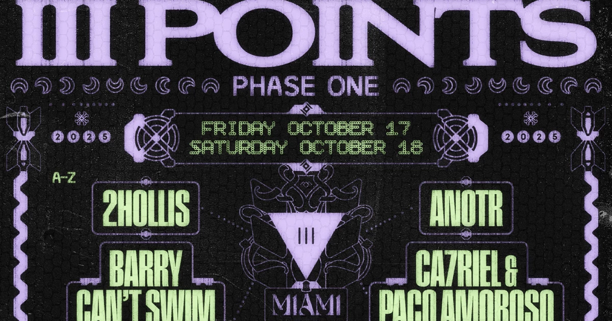 III Points initial 2025 lineup (Turnstile, Mk.gee, Denzel Curry ...