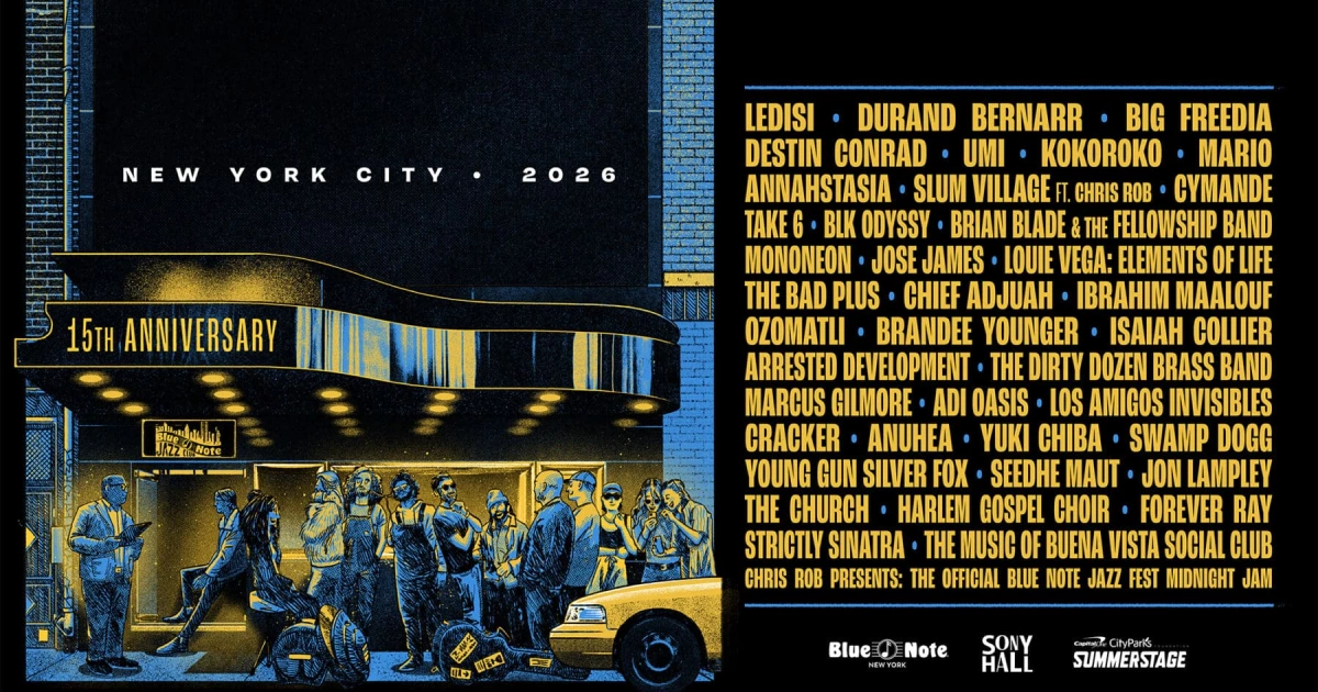 Blue Note Jazz Festival 2026 has Cymande, Arrested Development, Brandee ...