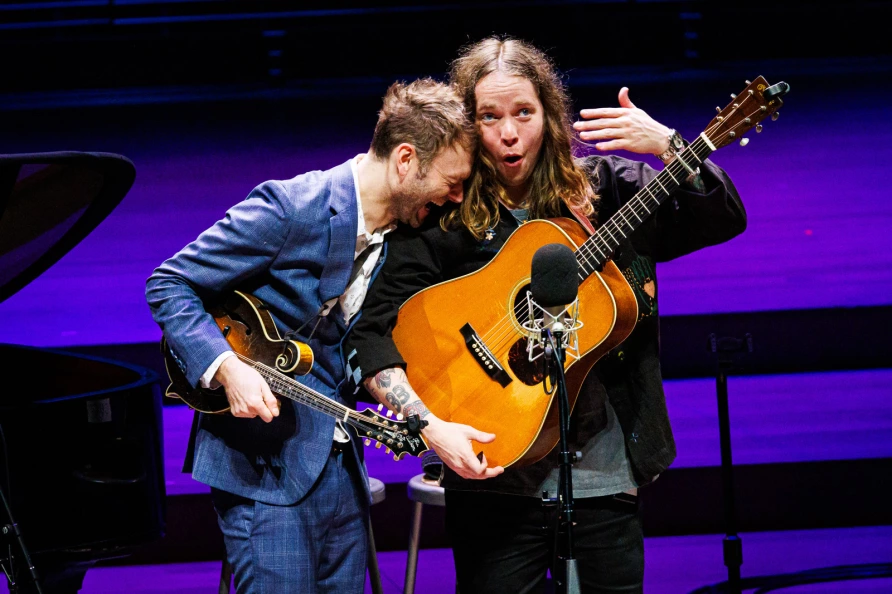 Chris Thile, Billy Strings & Cory Henry played 'The 65th Street Session' at David Geffen Hall ...