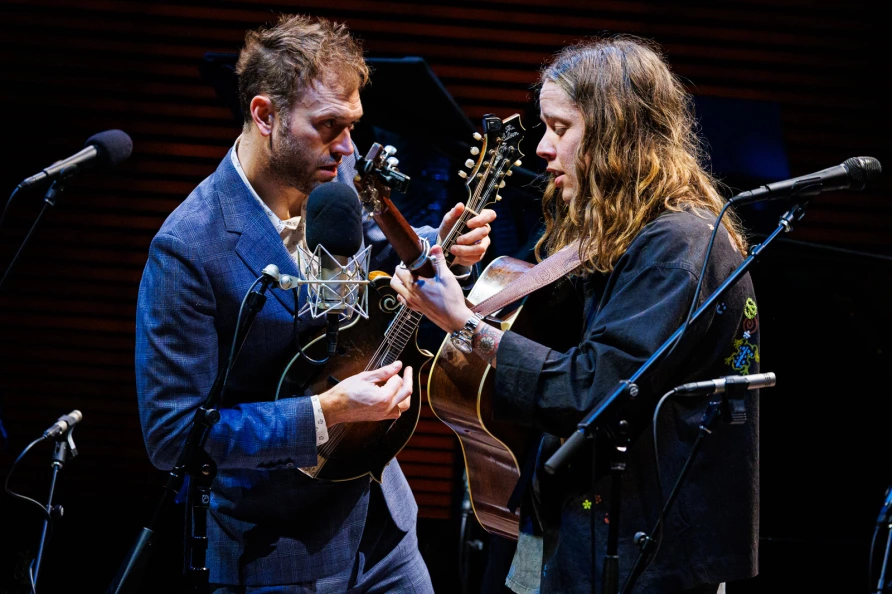 Chris Thile, Billy Strings & Cory Henry played 'The 65th Street Session' at David Geffen Hall ...