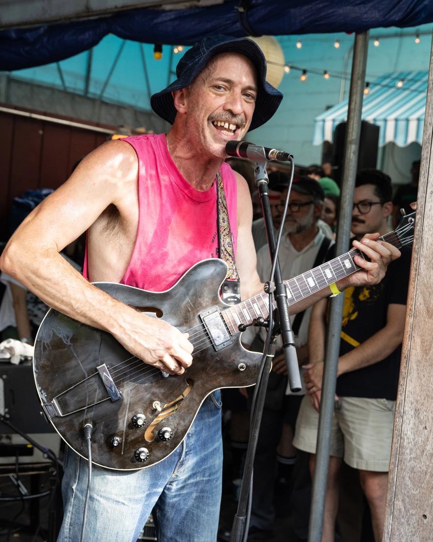 The Hard Quartet played a sweaty free Summer Thunder show @ Union Pool ...