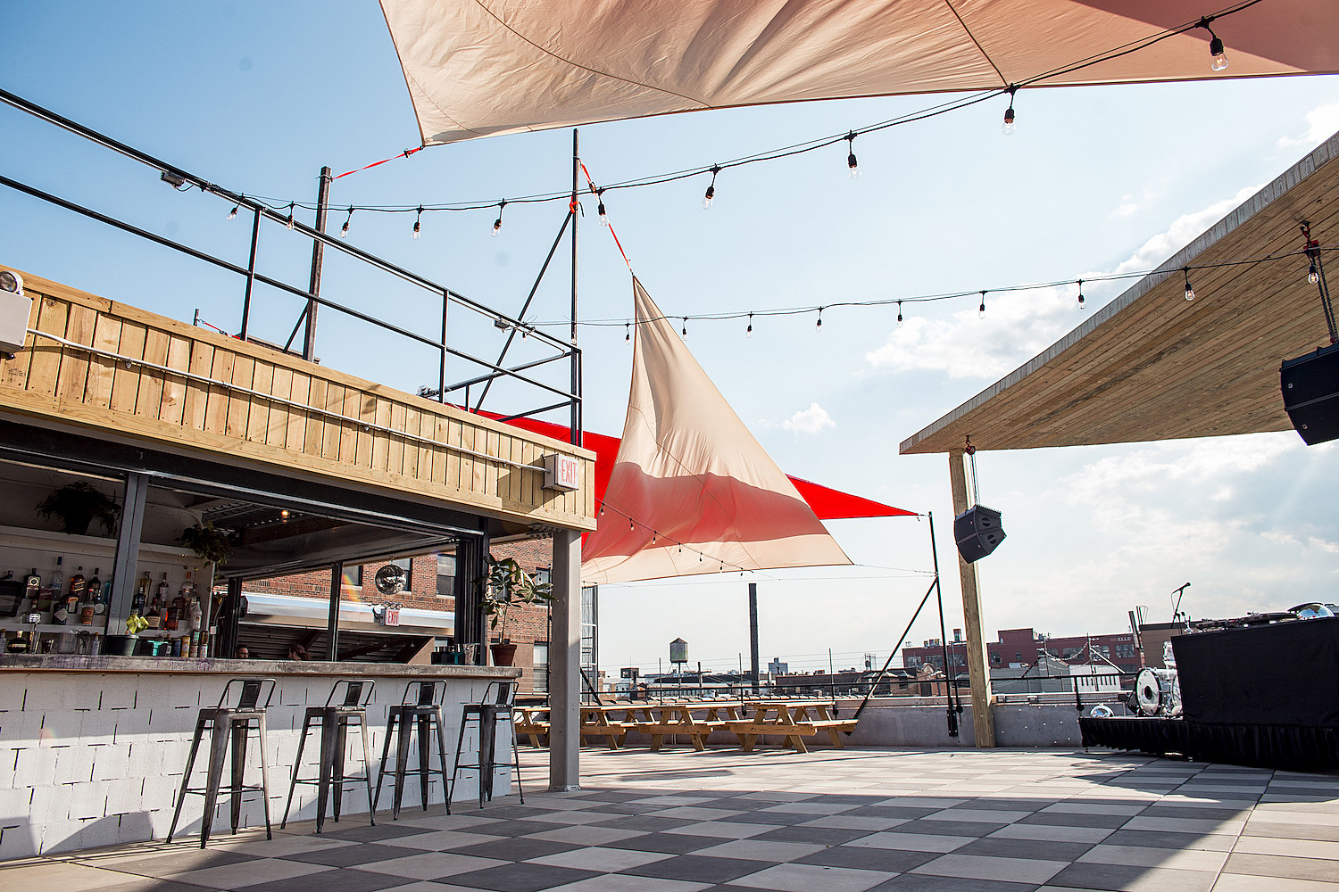 a first look at Elsewhere's rooftop space ++ opening weekend events