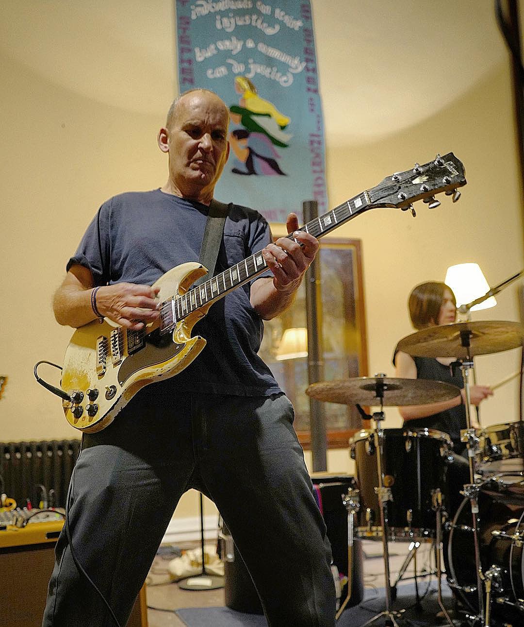 Ian MacKaye, Joe Lally & Amy Farina's band played their first show (pics)