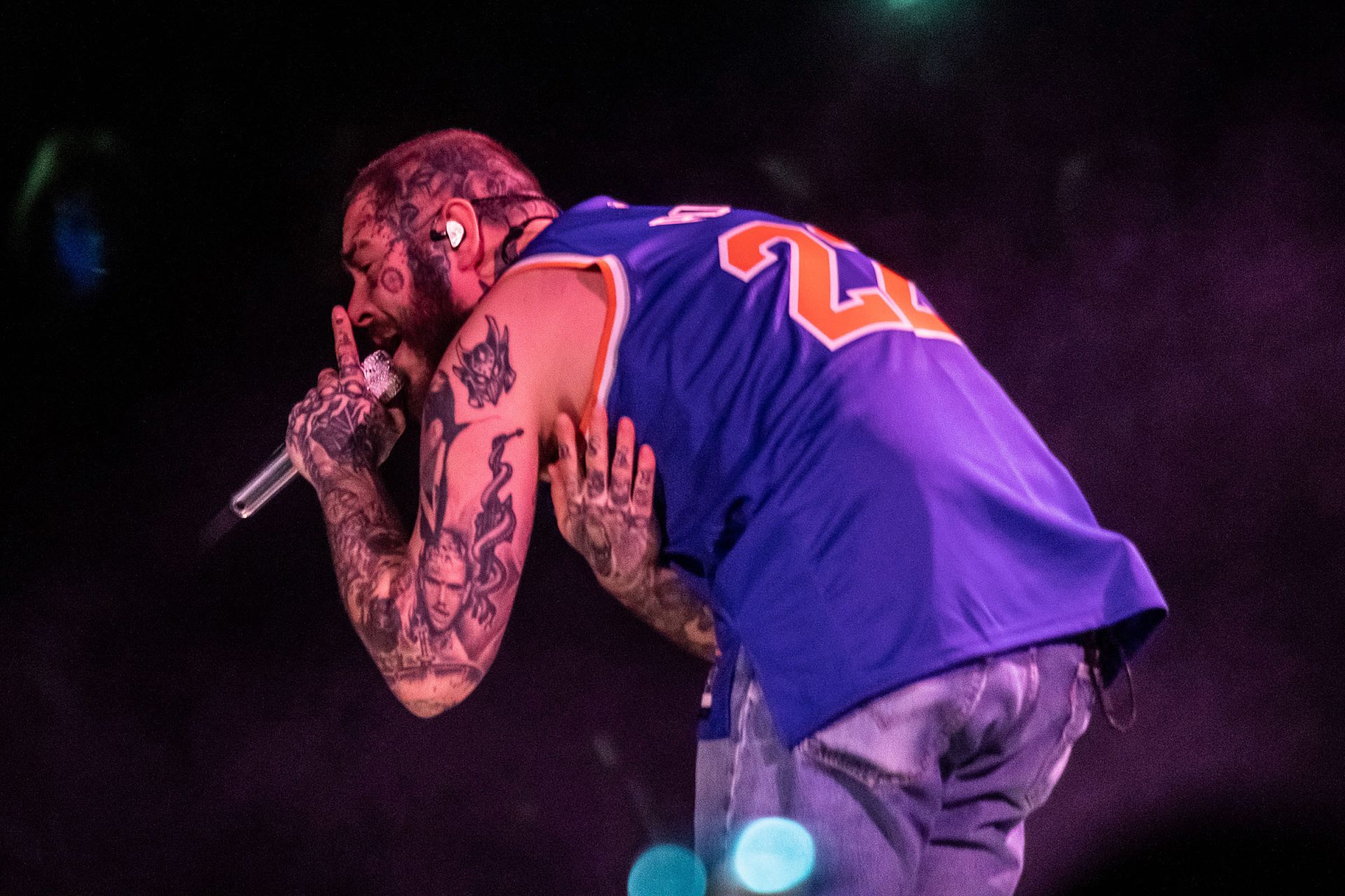 Post Malone played Madison Square Garden with Roddy Ricch (night 1 pics ...