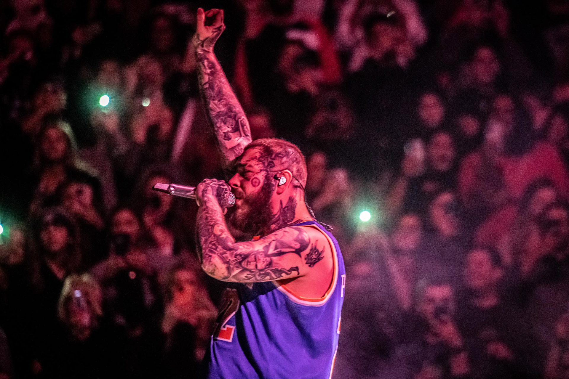 Post Malone played Madison Square Garden with Roddy Ricch (night 1 pics ...