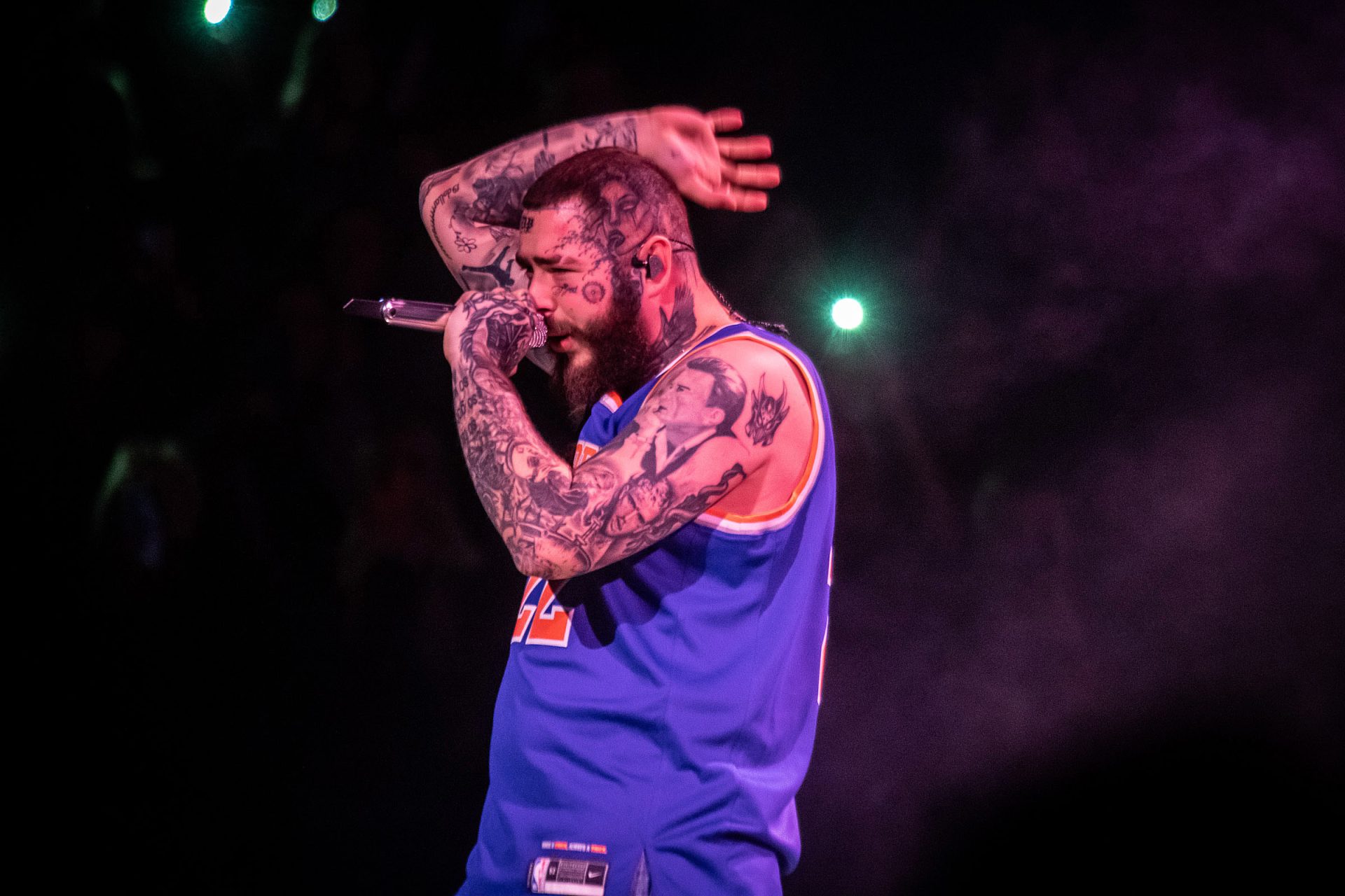 Post Malone played Madison Square Garden with Roddy Ricch (night 1 pics ...