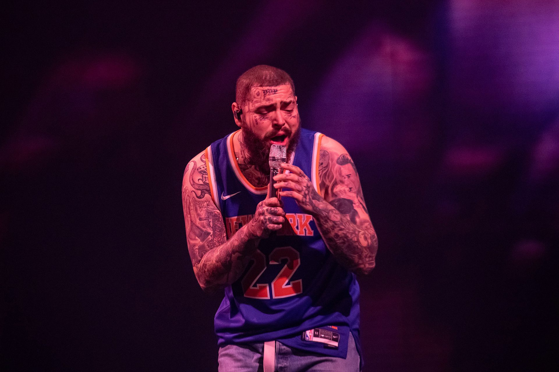 Post Malone played Madison Square Garden with Roddy Ricch (night 1 pics ...