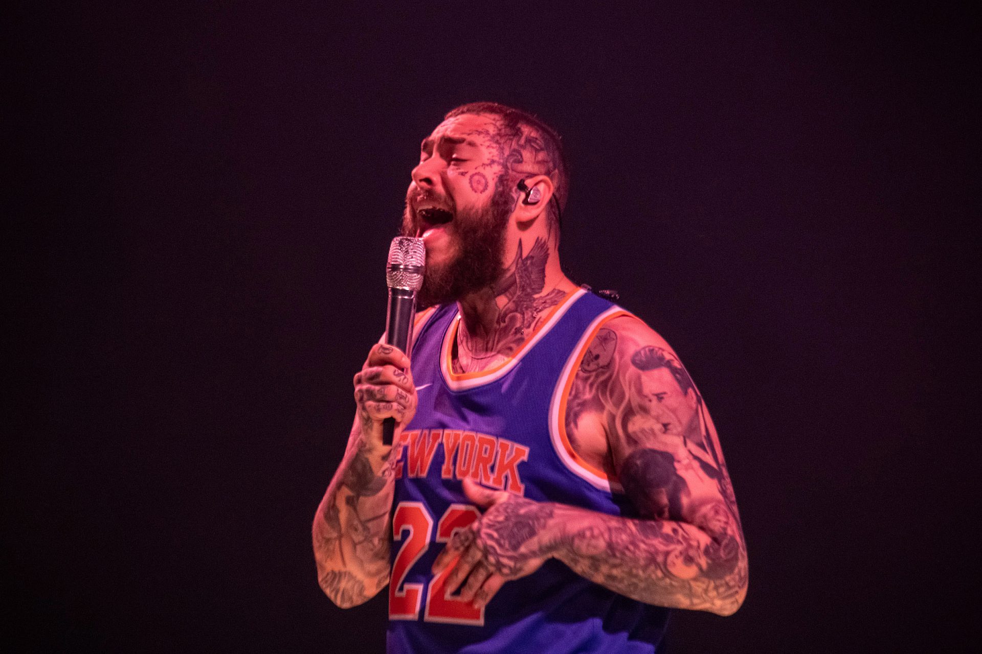 Post Malone played Madison Square Garden with Roddy Ricch (night 1 pics ...
