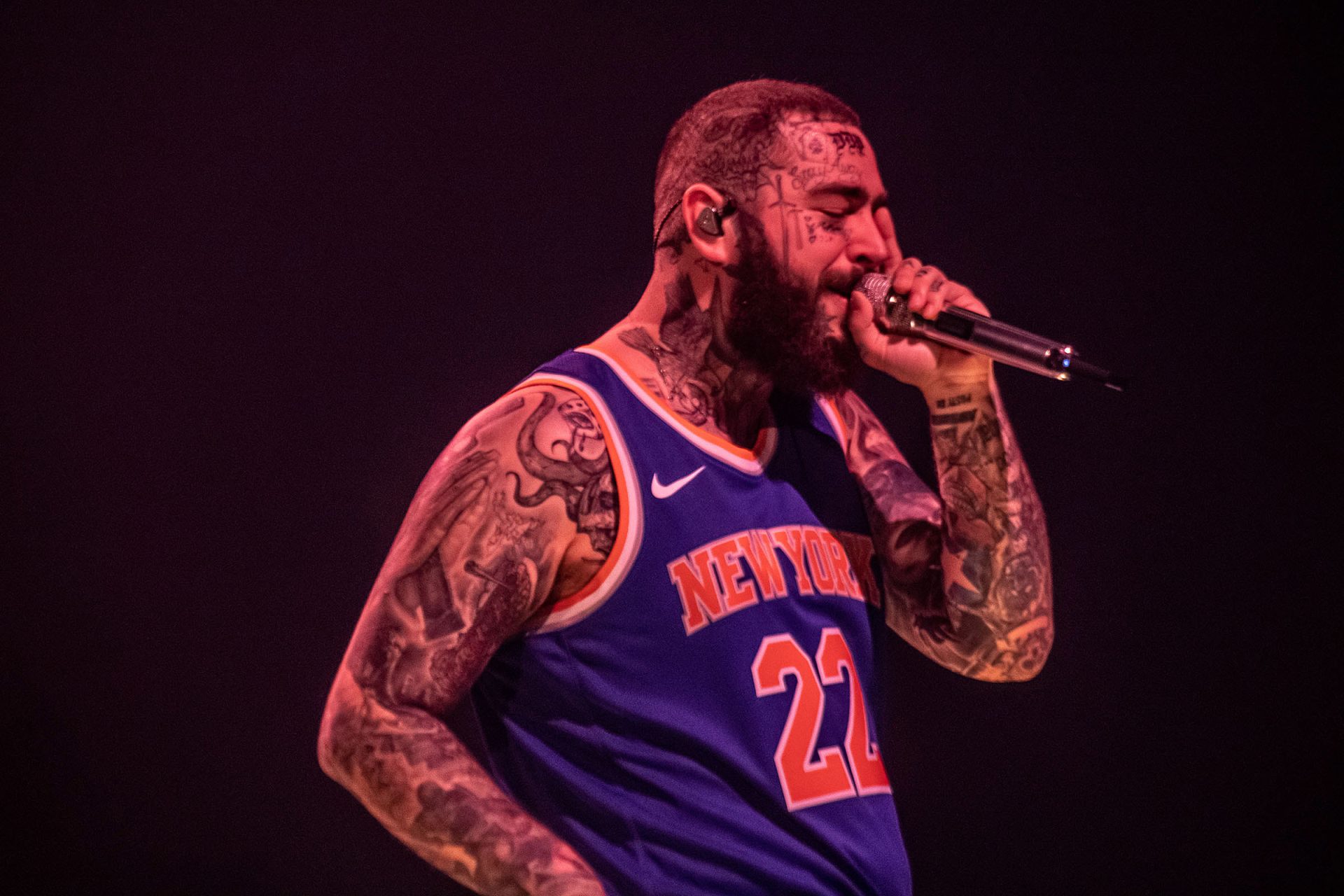 Post Malone played Madison Square Garden with Roddy Ricch (night 1 pics ...