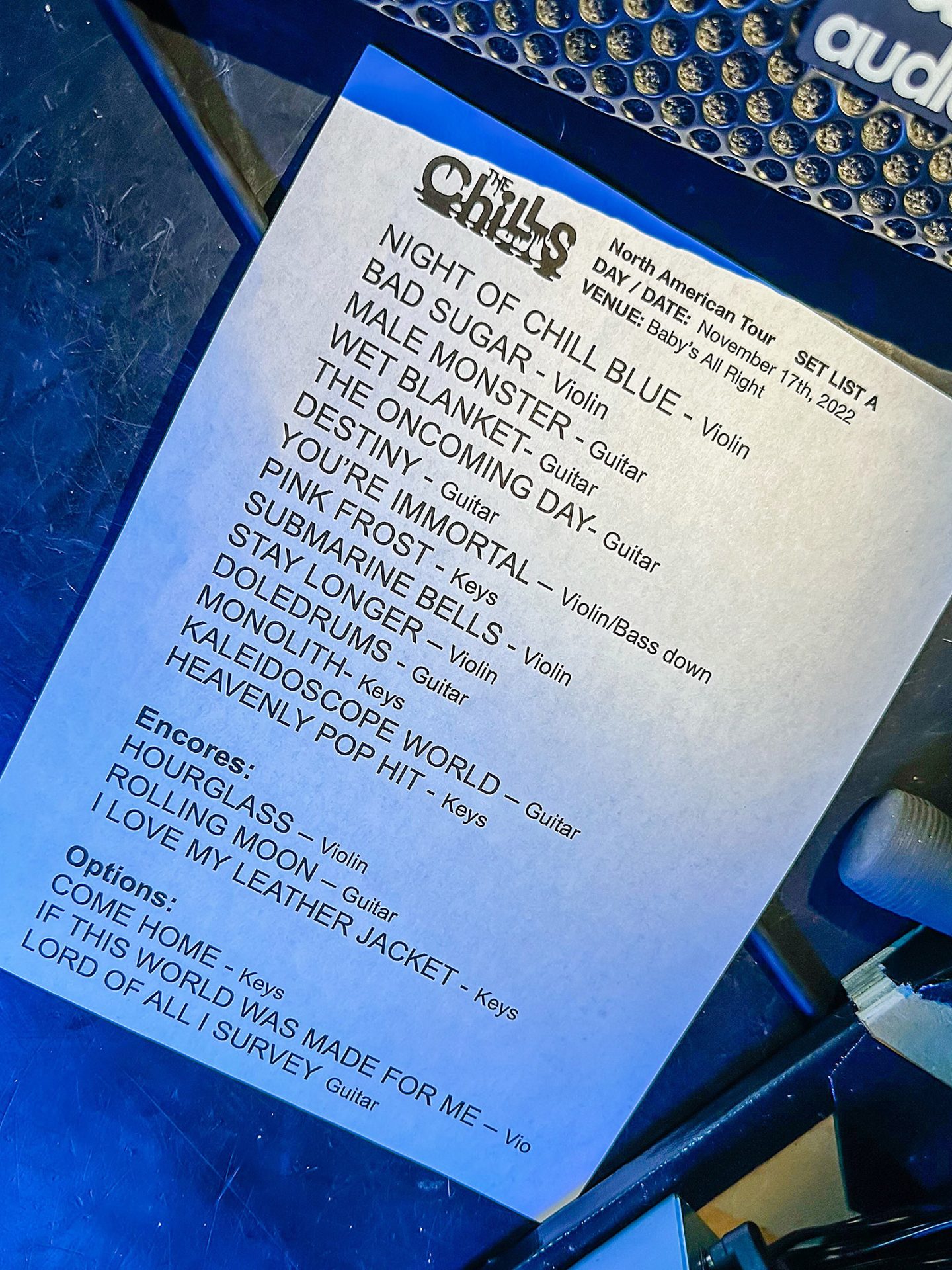 The Chills wrapped up their tour with Unwed Sailor at Baby's All Right ...