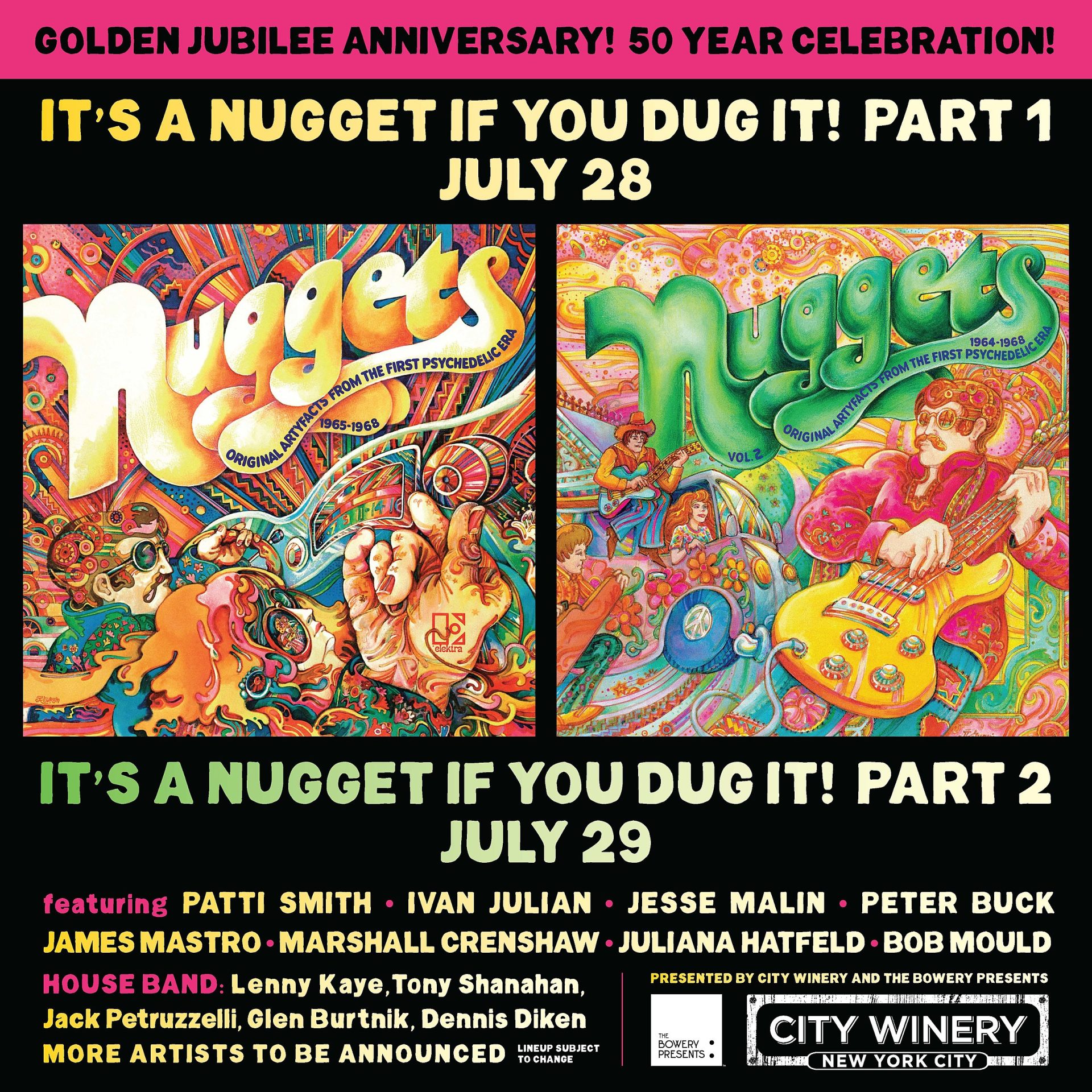 Patti Smith, Bob Mould, Peter Buck & more playing NYC 'Nuggets' 50th ...