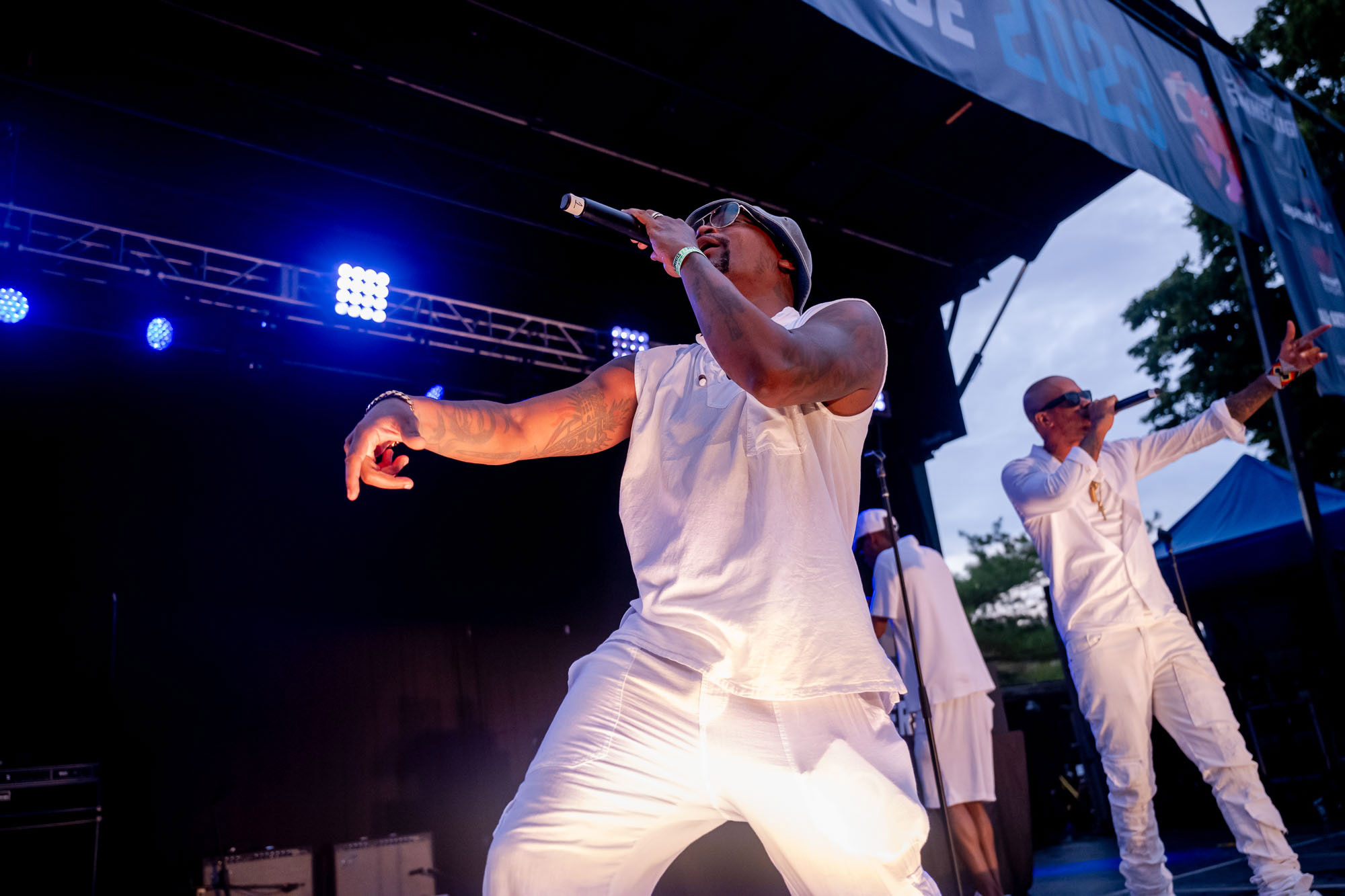 Pics: dead prez, th1rt3en & Large Professor at SummerStage in Von King Park