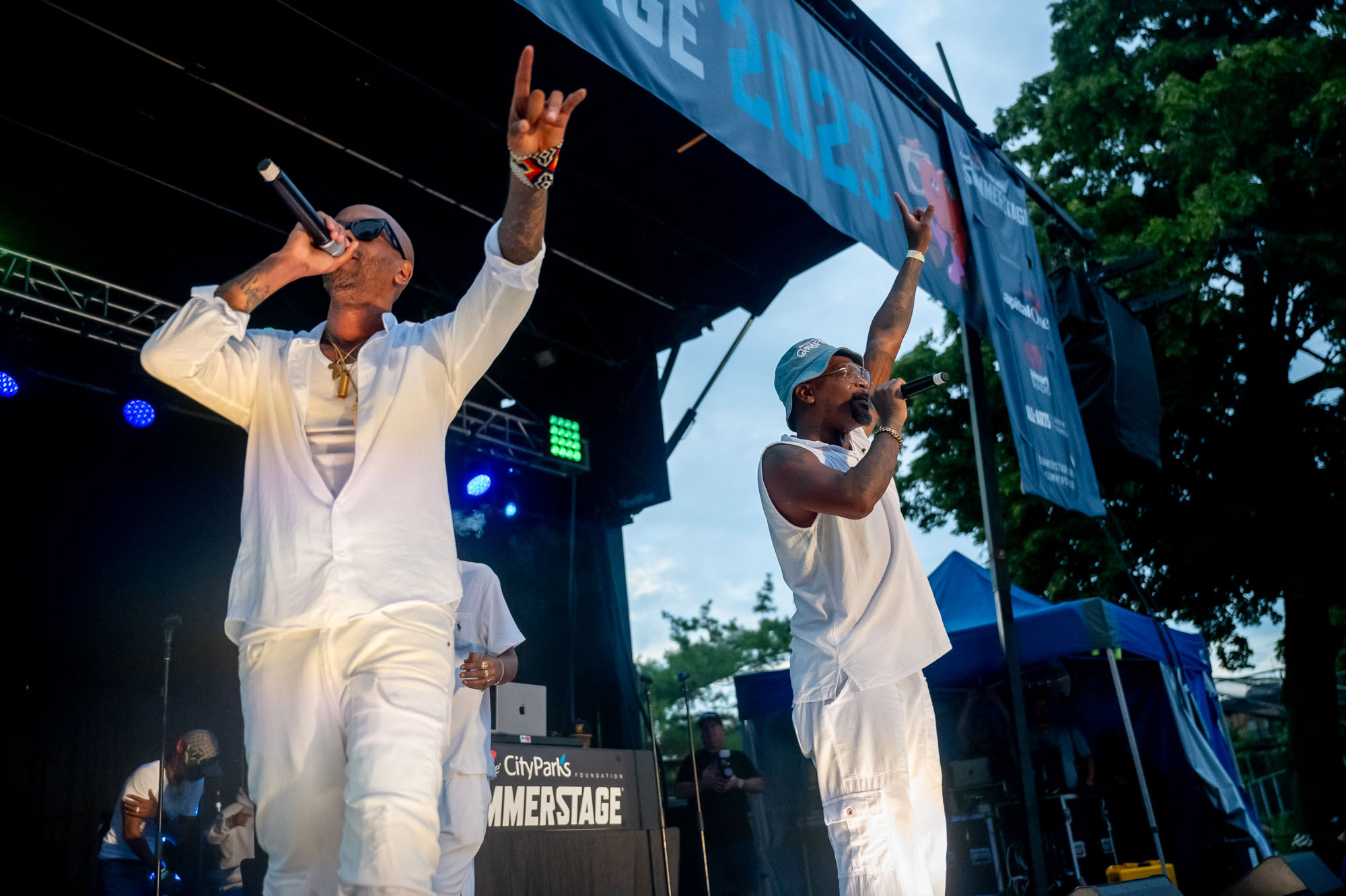 Pics: dead prez, th1rt3en & Large Professor at SummerStage in Von King Park