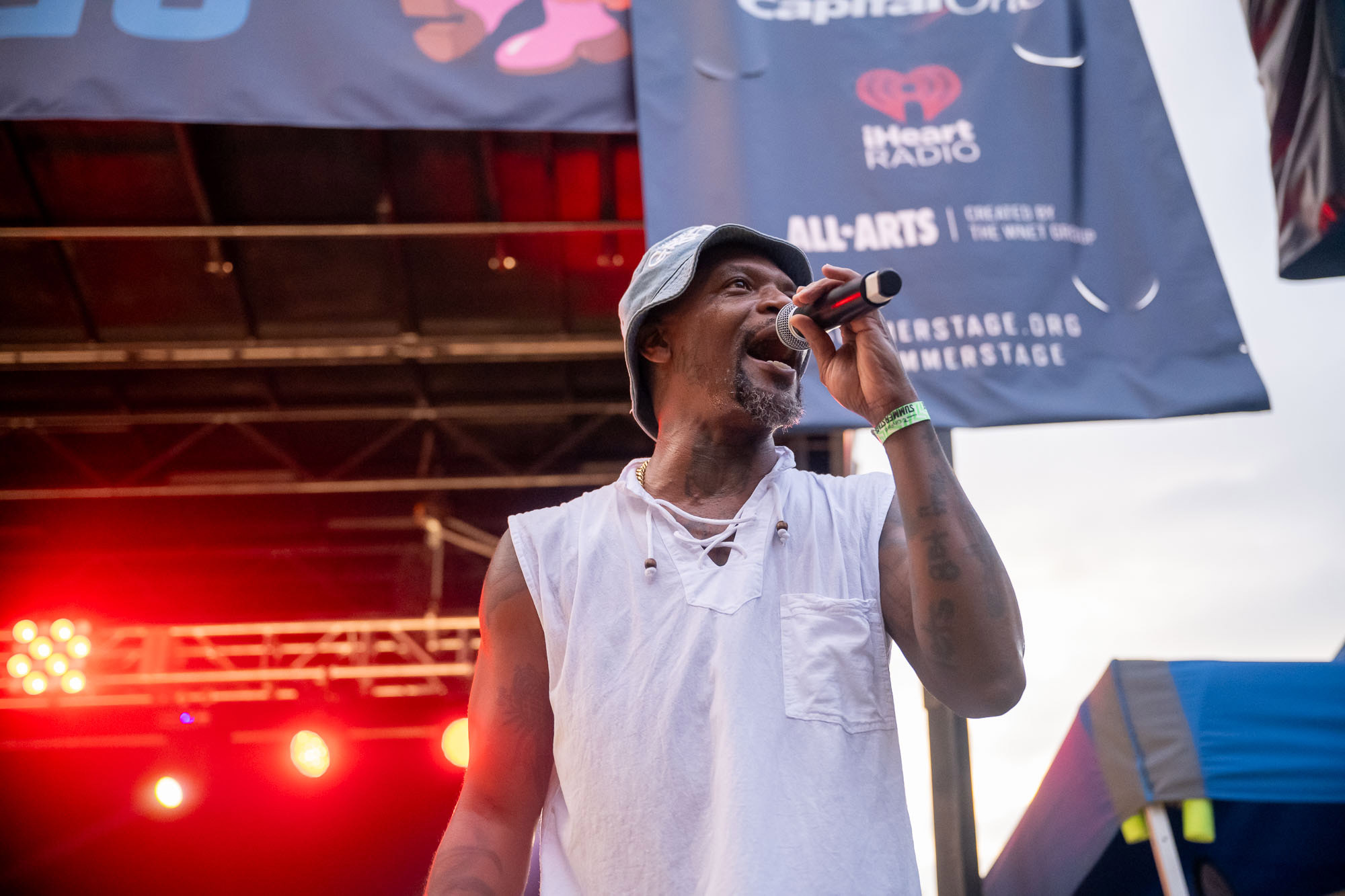 Pics: dead prez, th1rt3en & Large Professor at SummerStage in Von King Park