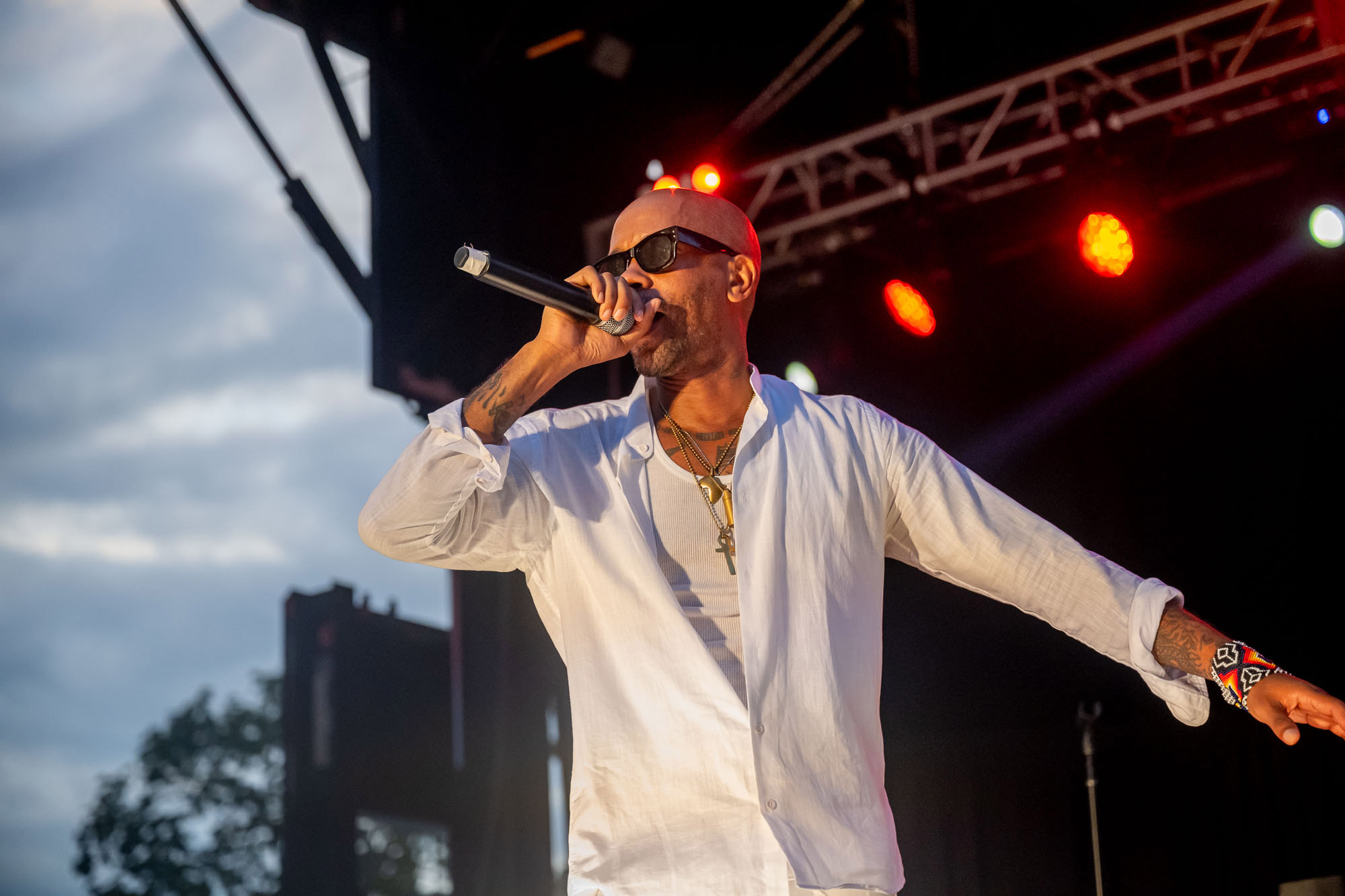 Pics: dead prez, th1rt3en & Large Professor at SummerStage in Von King Park