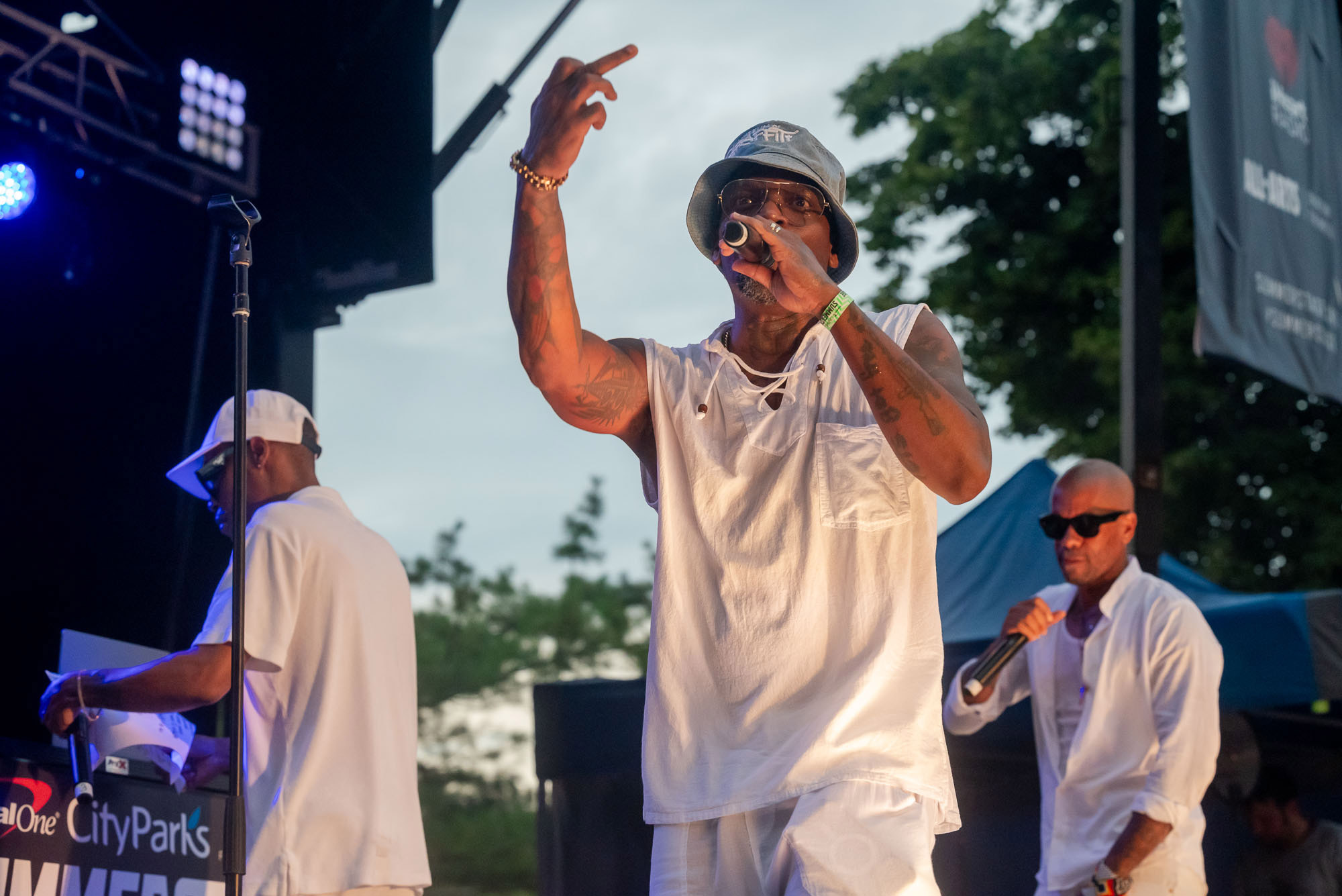 Pics: dead prez, th1rt3en & Large Professor at SummerStage in Von King Park