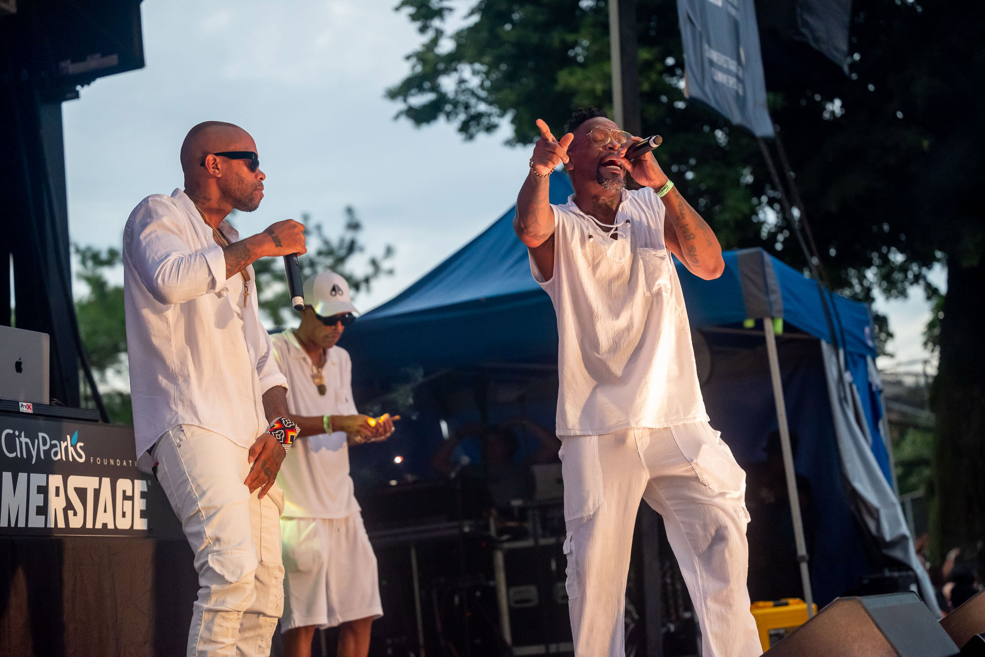 Pics: dead prez, th1rt3en & Large Professor at SummerStage in Von King Park