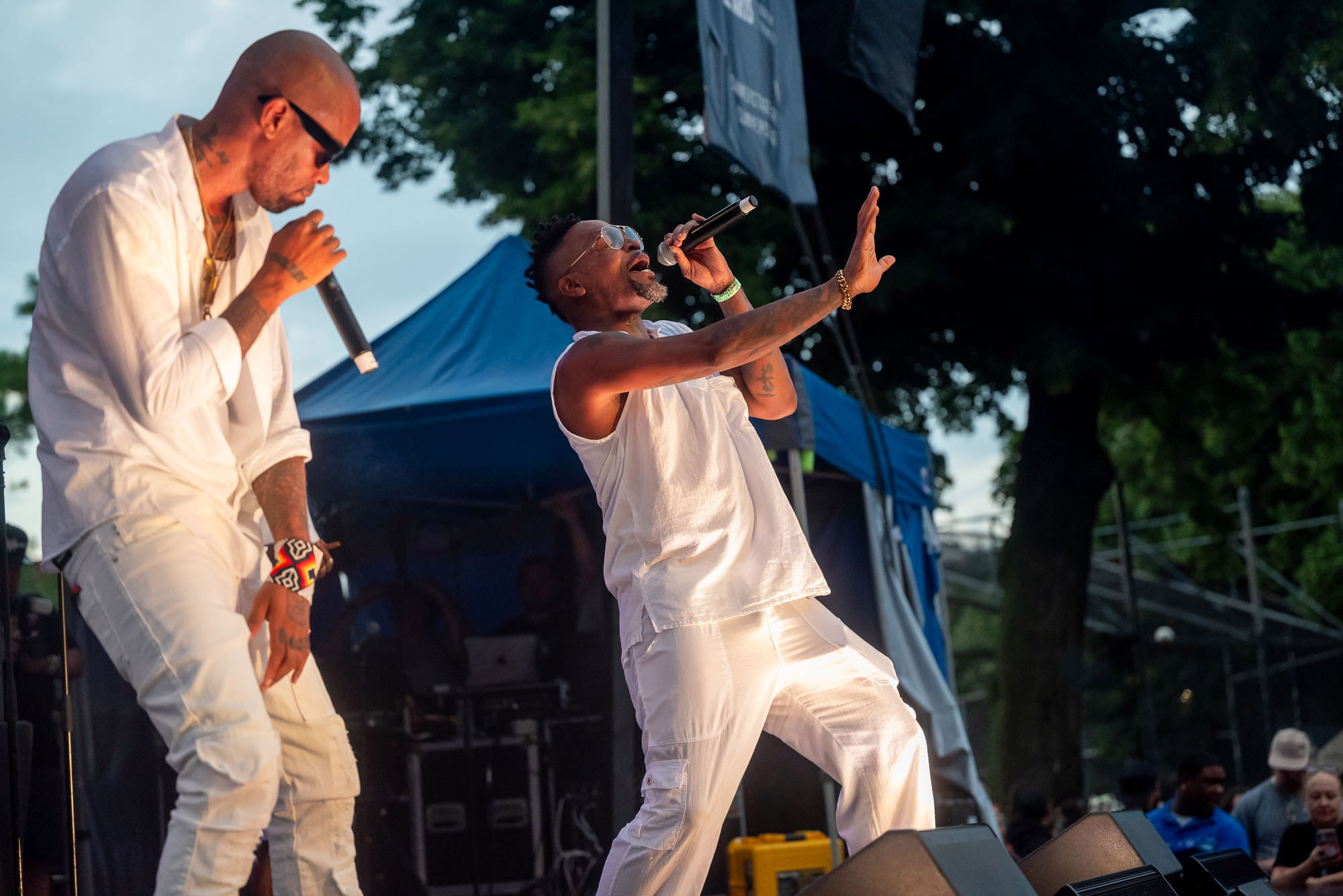 Pics: dead prez, th1rt3en & Large Professor at SummerStage in Von King Park