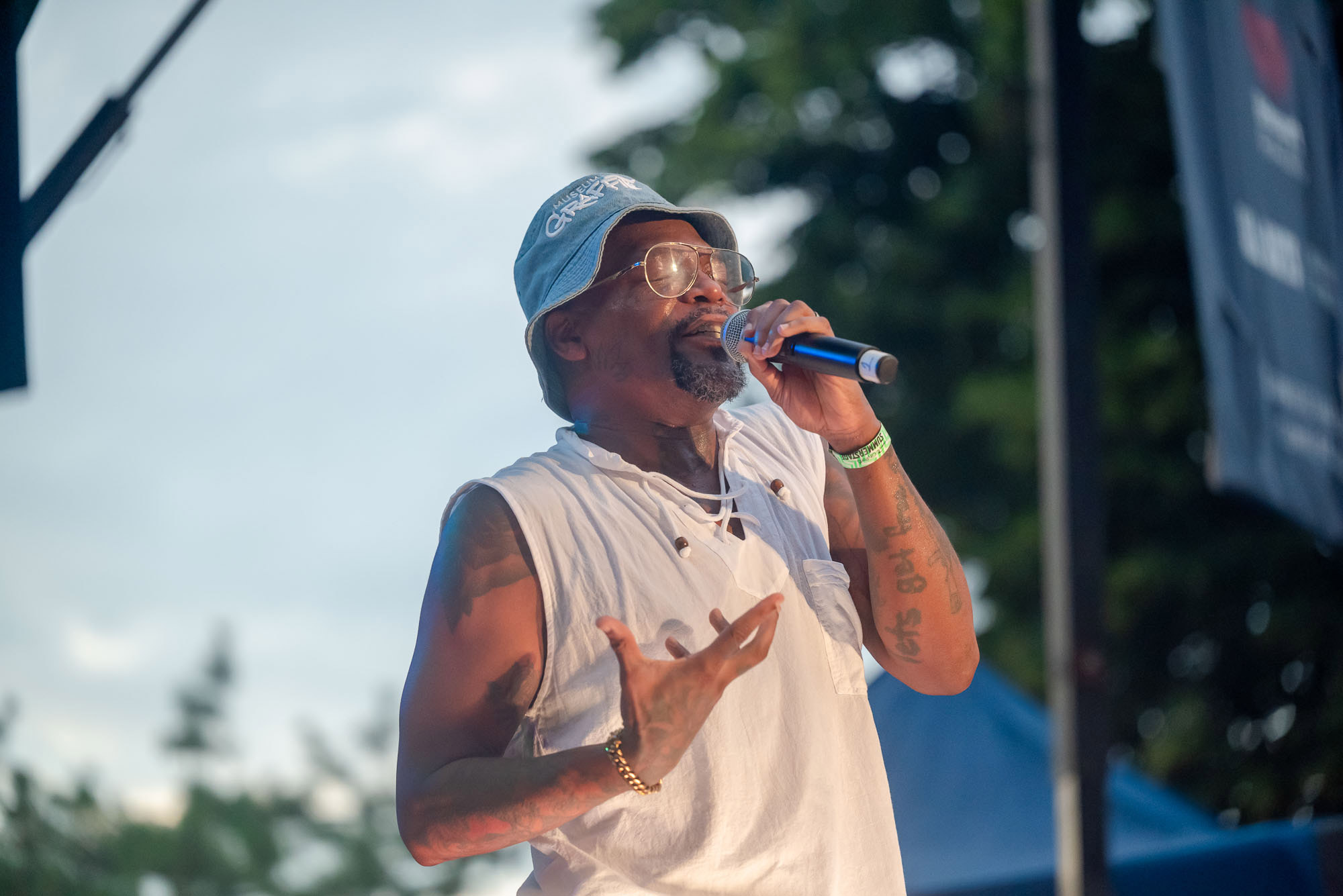 Pics: dead prez, th1rt3en & Large Professor at SummerStage in Von King Park
