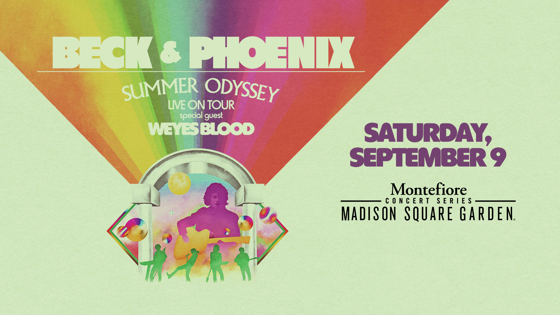 Win tix to Beck, Phoenix & Weyes Blood at MSG + a signed 7"!