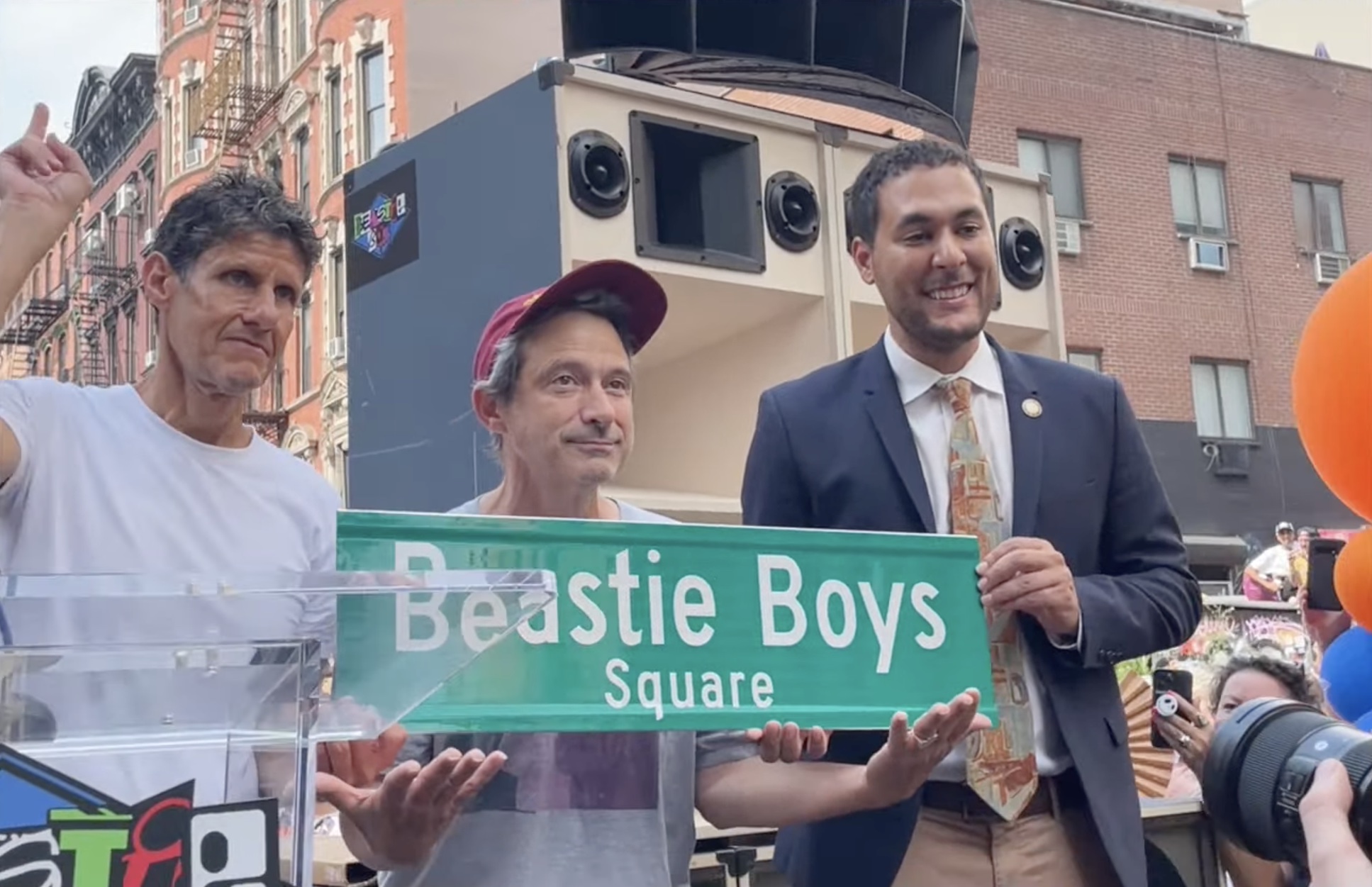 Watch: Beastie Boys Square unveiled in Lower East Side w/ Mike D & Ad-Rock