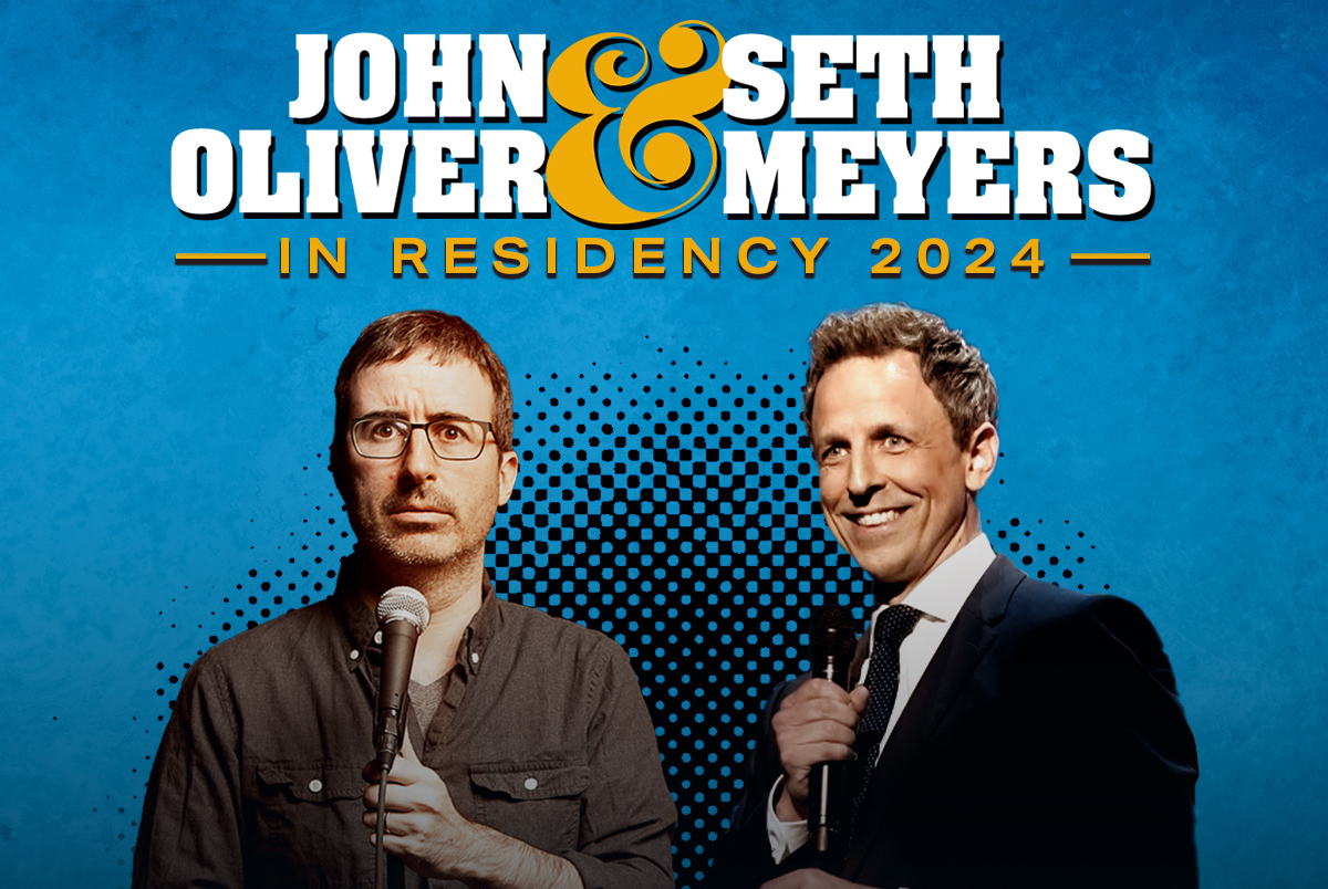 John Oliver & Seth Meyers announce 2024 Beacon Theatre residency