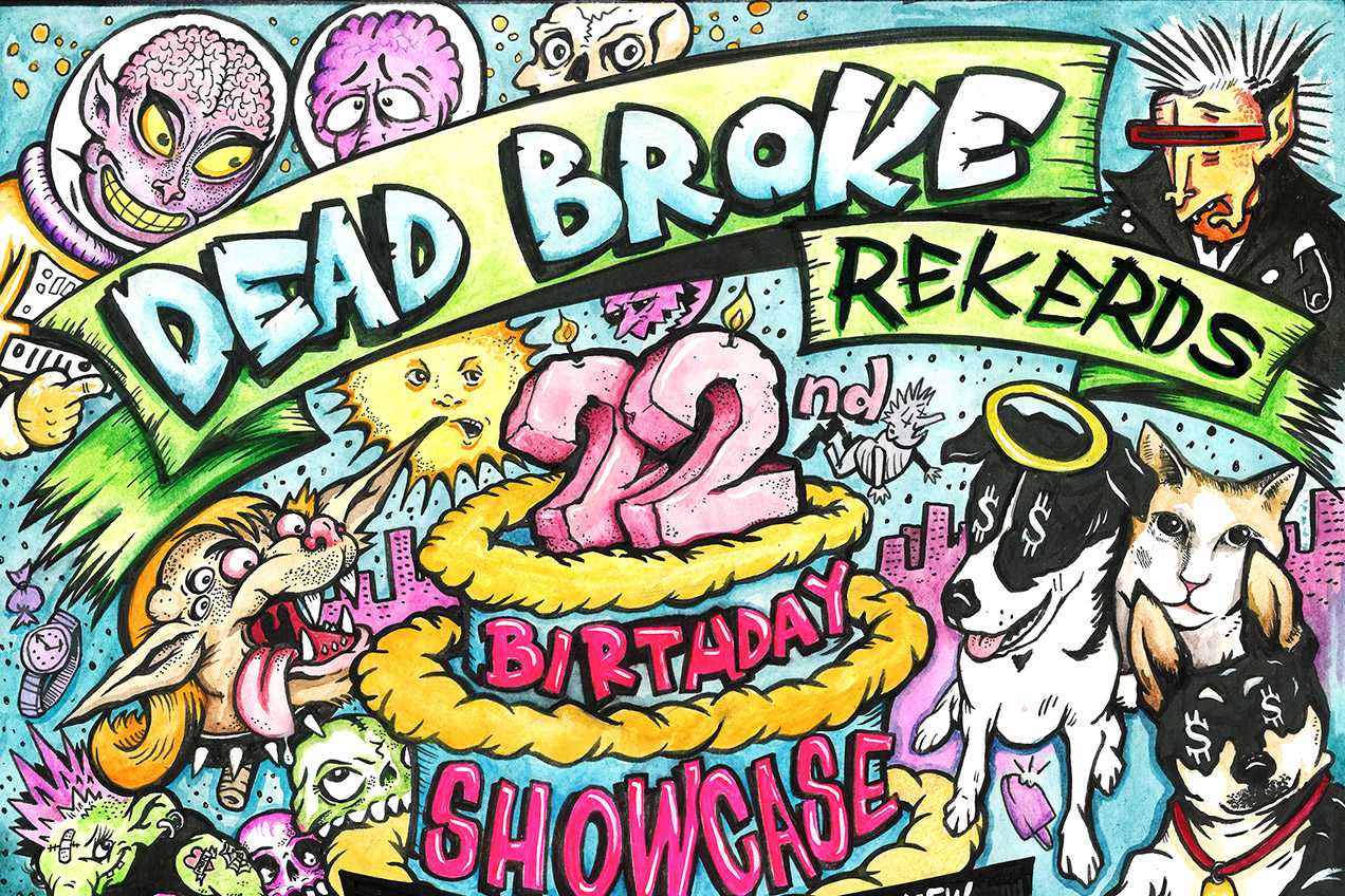 Dead Broke announces 2 NY birthday shows w/ Iron Chic ("Not Like This ...