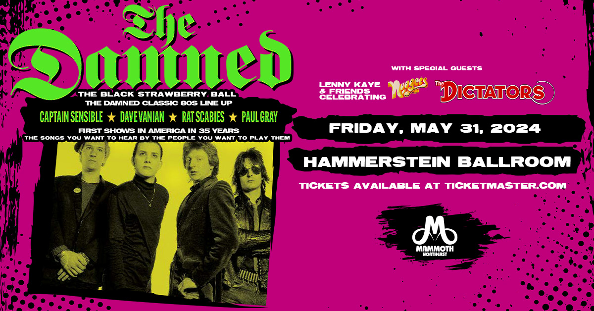 The Damned announce classic '80s lineup NYC show with The Dictators ...