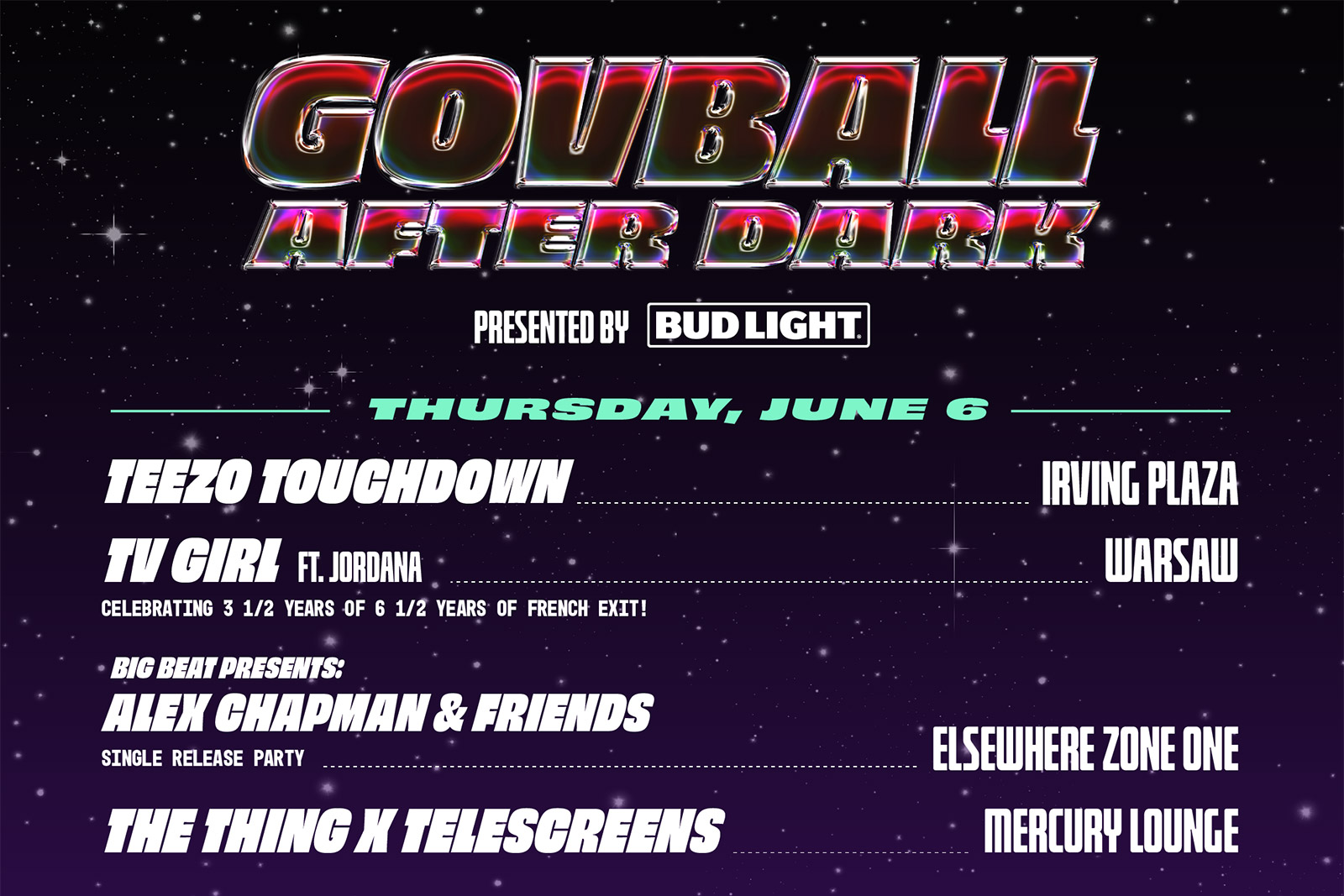 Governors Ball announces 2024 After Dark shows