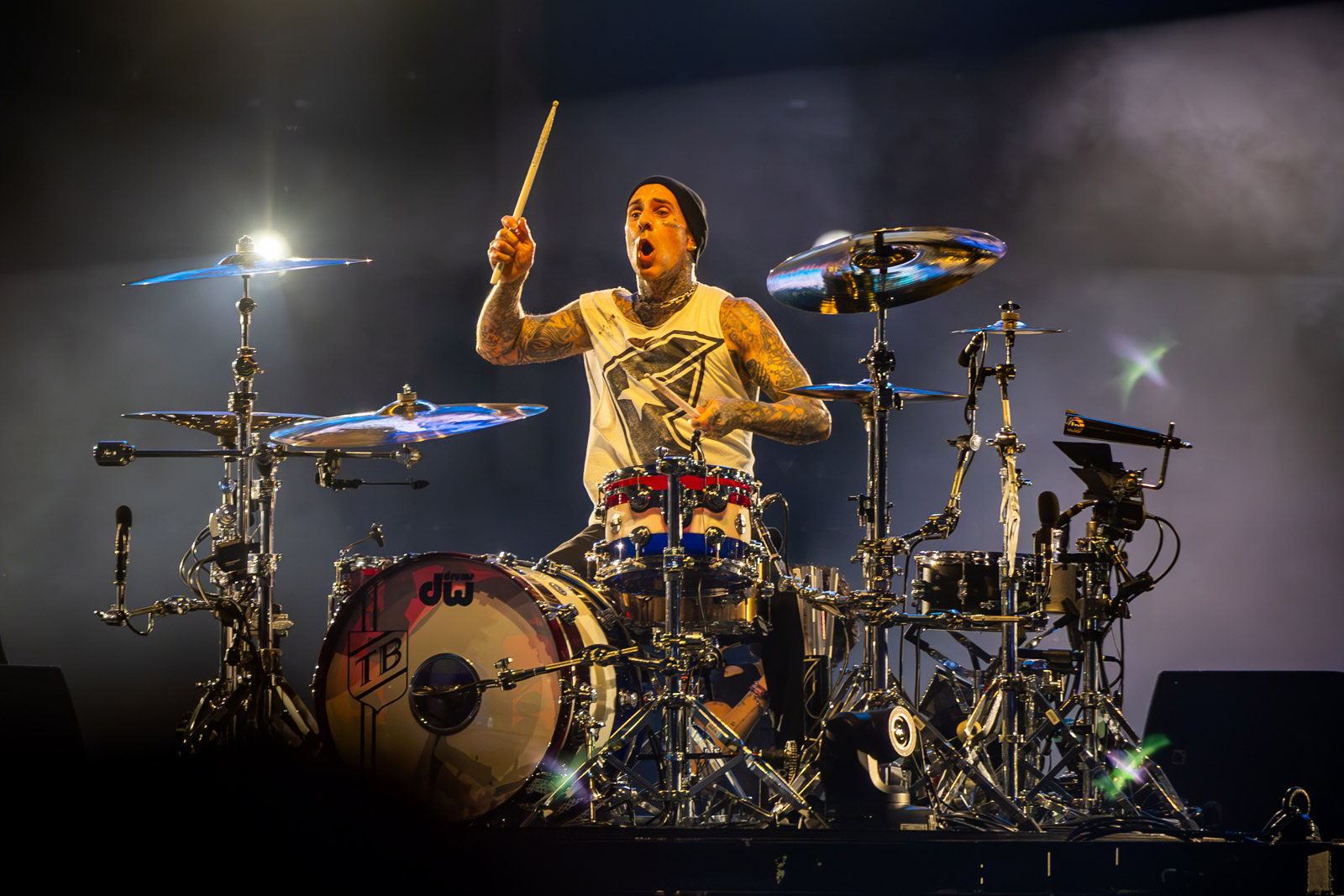blink-182's Travis Barker selling drum kits & more on Reverb