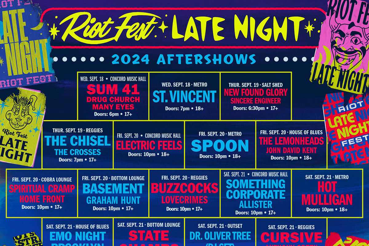 Riot Fest announces 2024 Aftershows