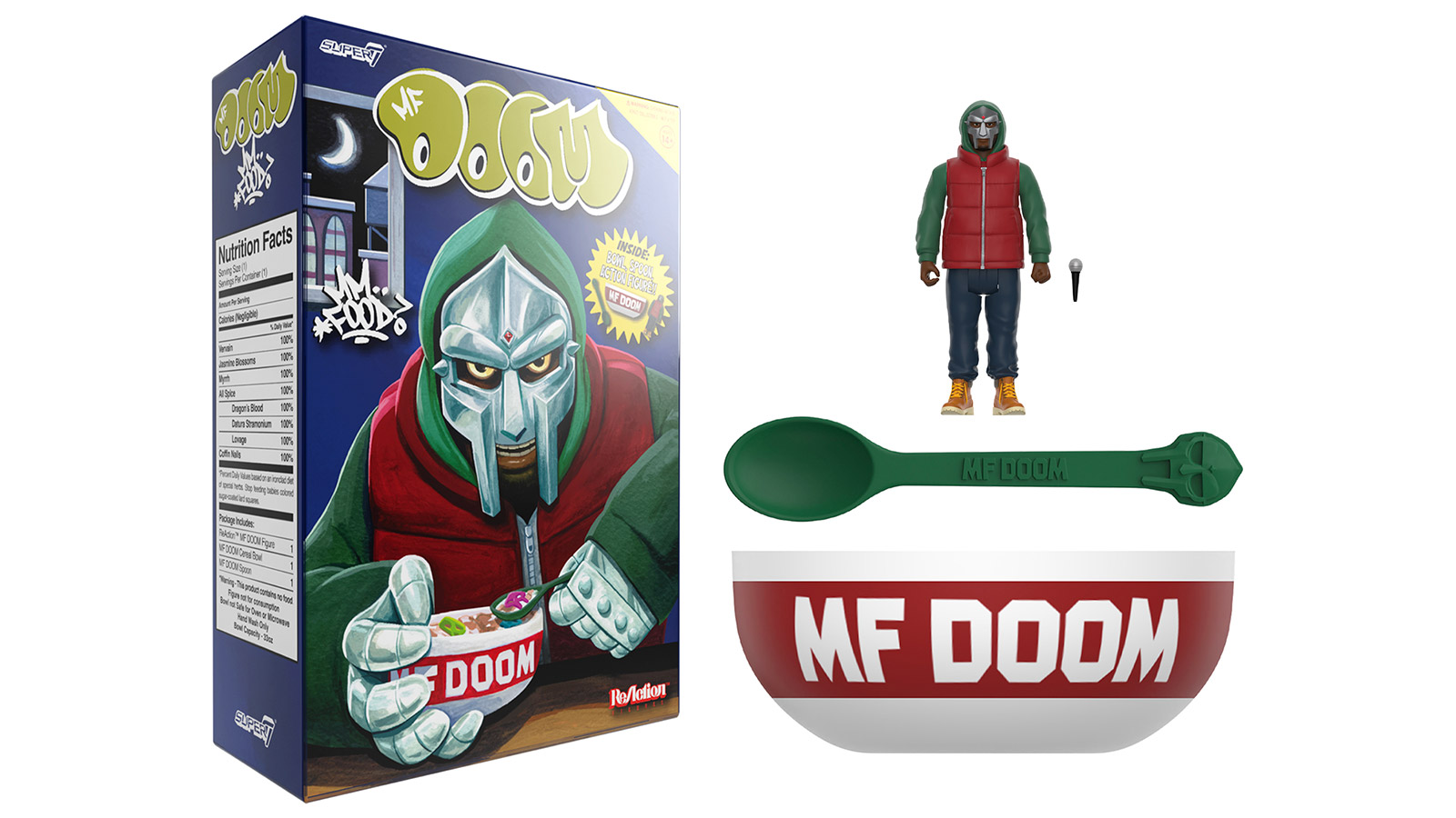 New MF DOOM reissue, action figure & cereal bowl set celebrate 20th ...