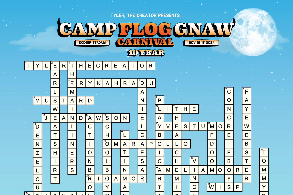 Camp Flog Gnaw 2024 lineup (Tyler, Earl, André 3000, Erykah Badu, MF ...