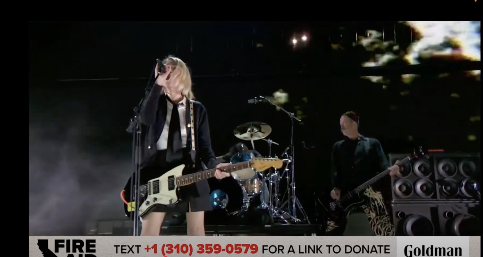 Watch Nirvana members reunite at FireAid with Kim Gordon, St. Vincent, Joan Jett & Violet Grohl