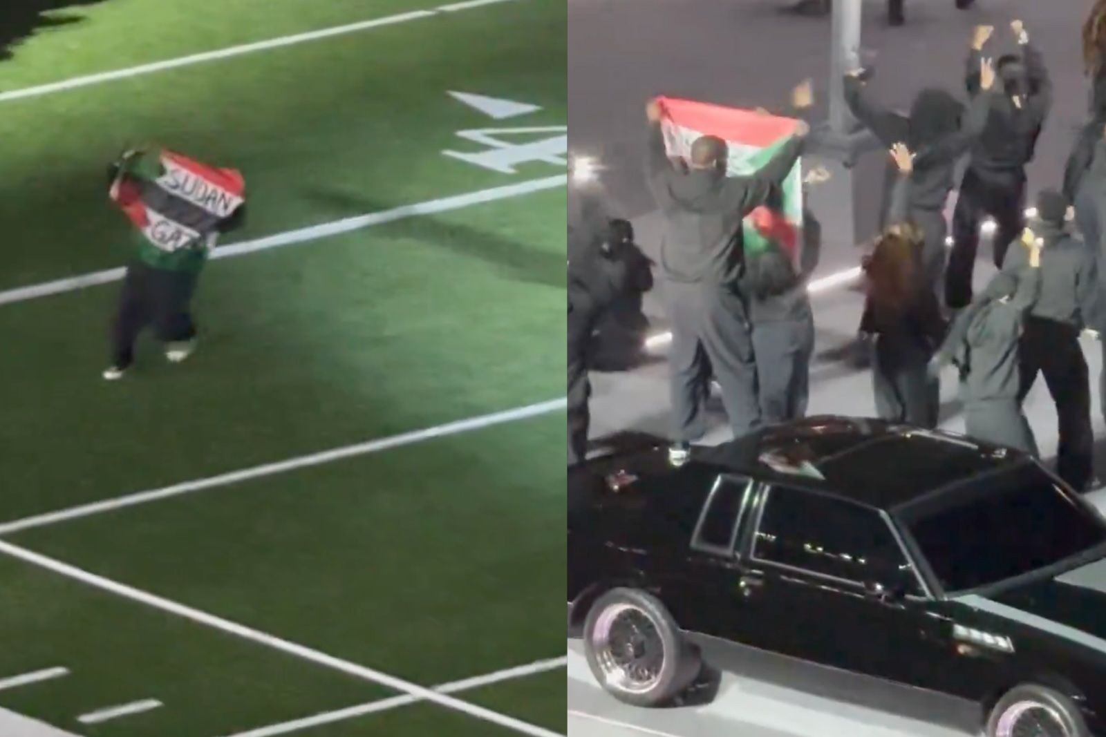 Super Bowl Halftime dancer detained after flying Sudan-Gaza flag during ...