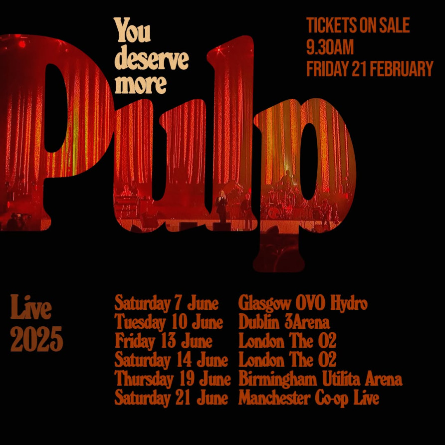 Pulp announce 2025 tour dates, hint at "More"