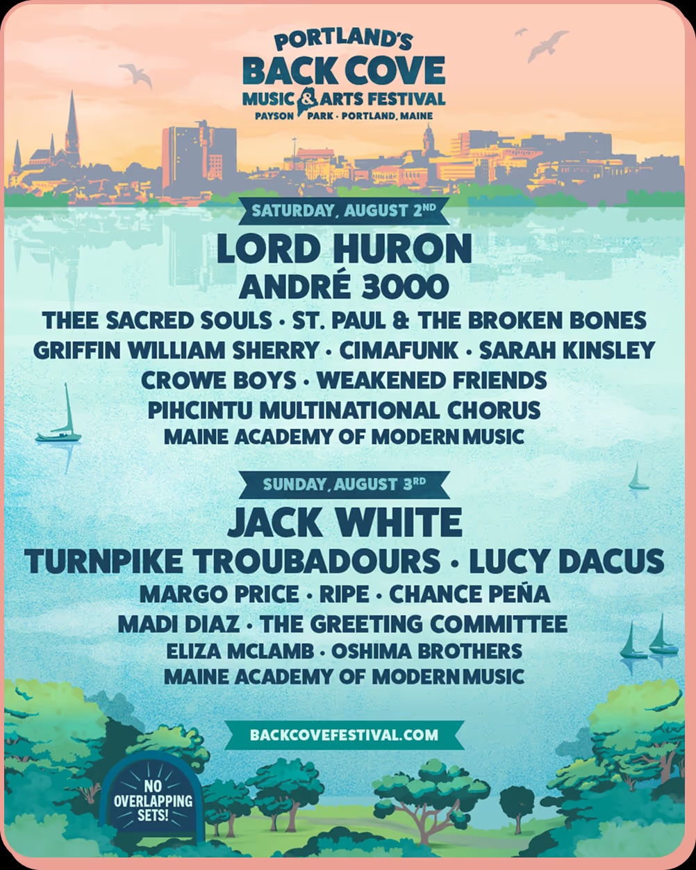 Maine's new Back Cove fest has Jack White, Lord Huron, André 3000 ...
