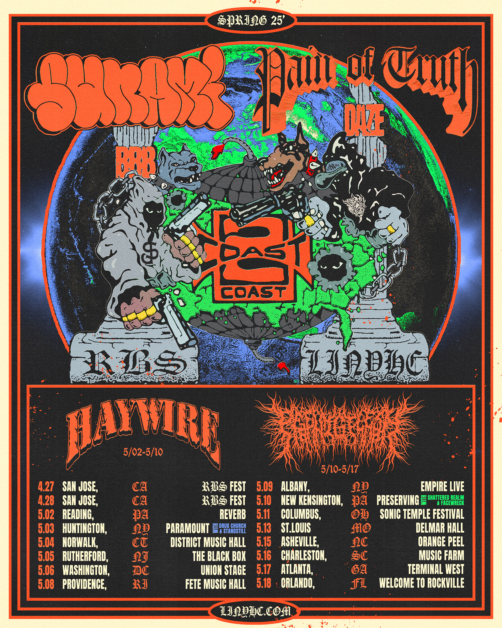 Pain of Truth & Sunami announce split EP & co-headlining tour