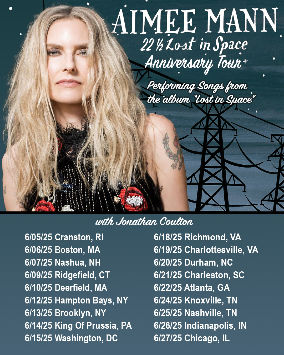 Aimee Mann announces 'Lost in Space' anniversary tour with Jonathan Coulton