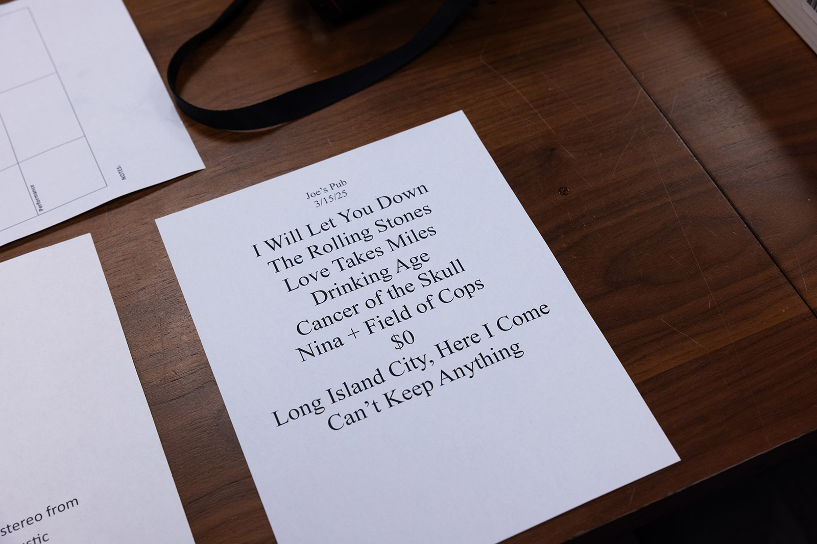 Geese's Cameron Winter played 2 Joe's Pub shows (night 2 pics & video)