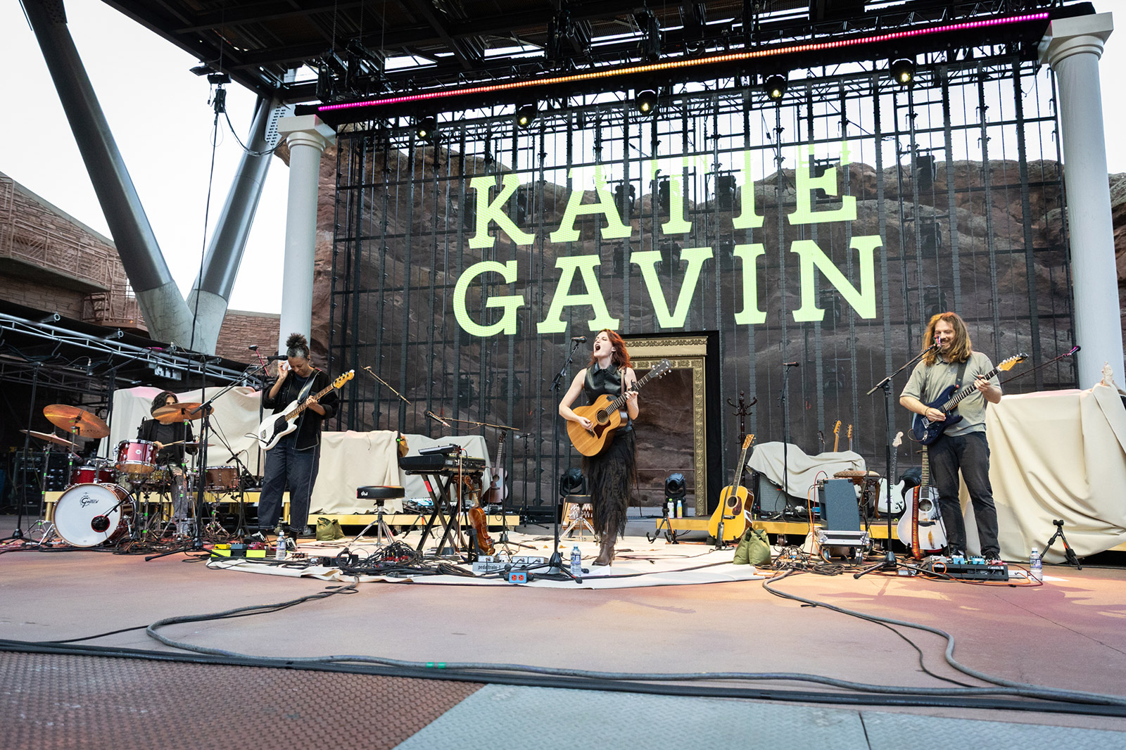 Lucy Dacus played Red Rocks with Katie Gavin & jasmine.4.t (pics, setlist)