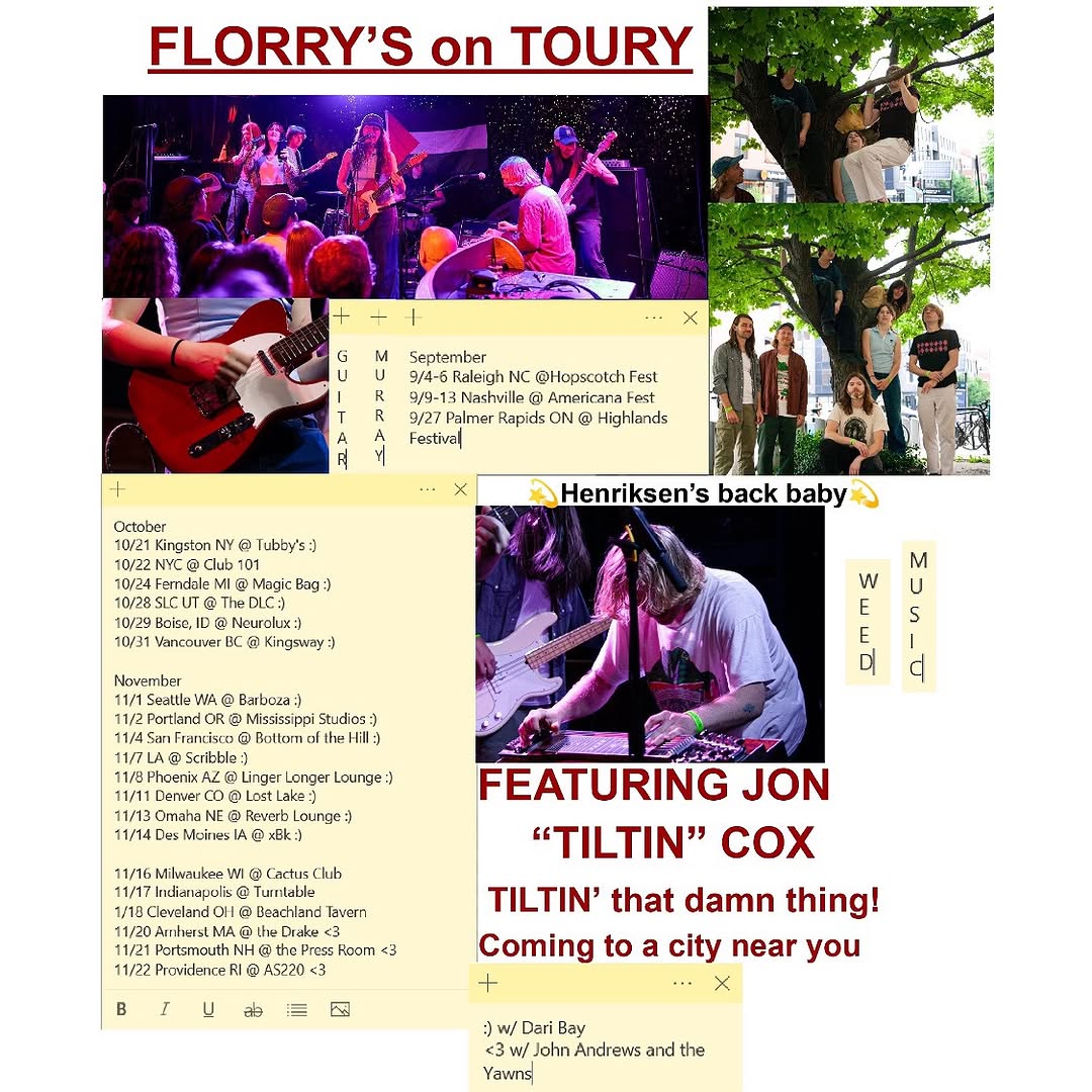 Florry announce fall tour with Dari Bay & John Andrews and the Yawns